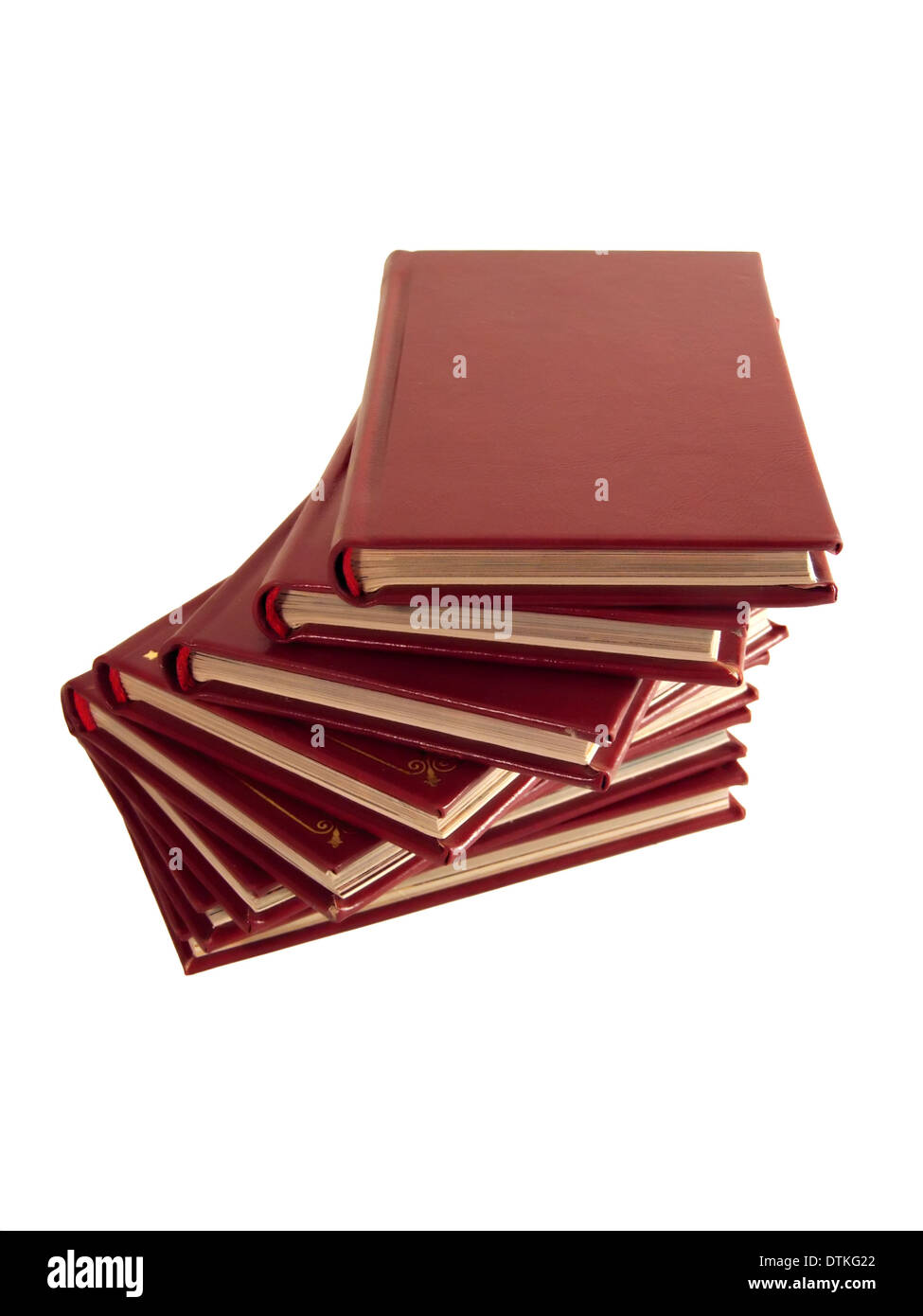 Stack of books isolated on white background Stock Photo - Alamy