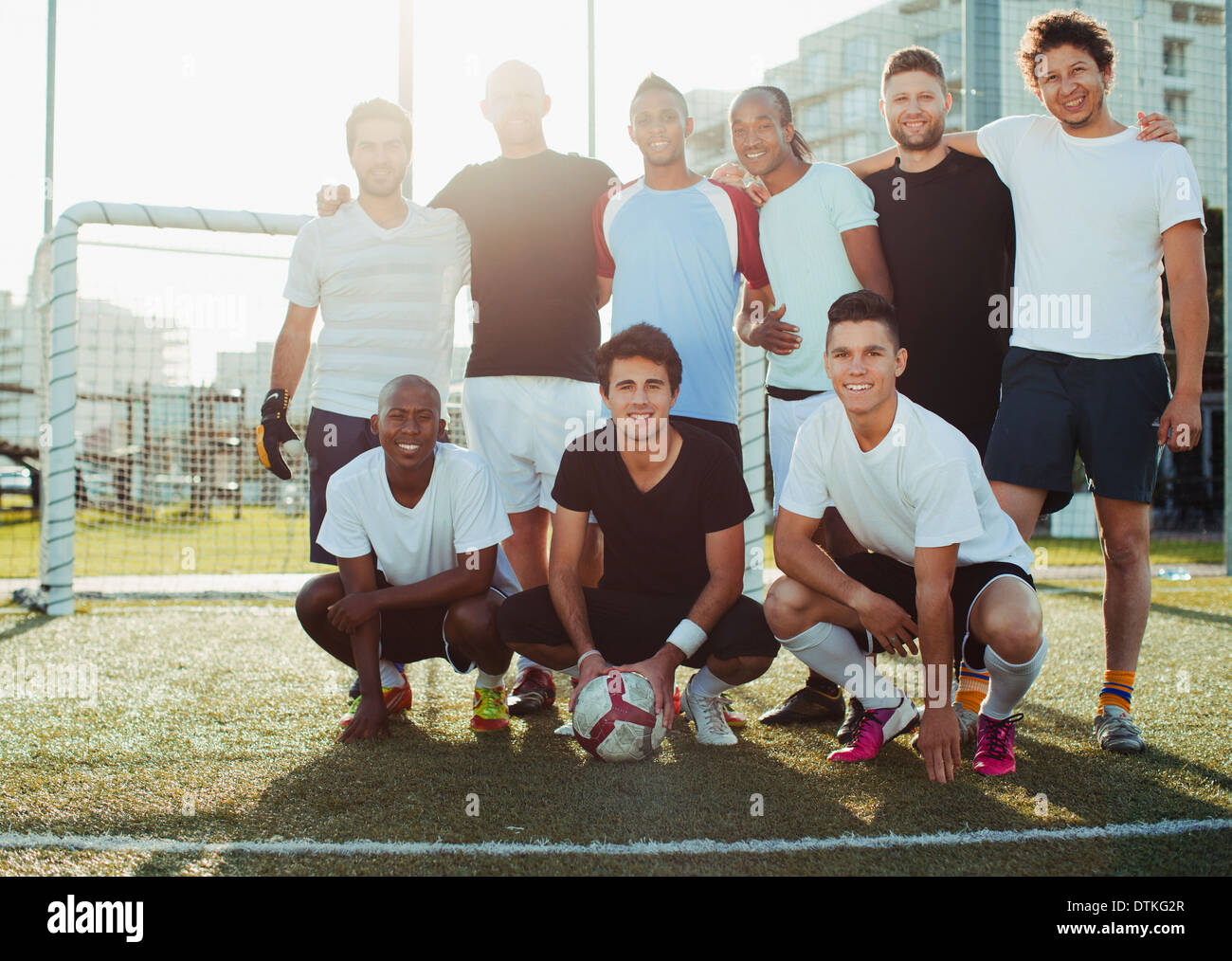 Football smiling hi-res stock photography and images - Alamy