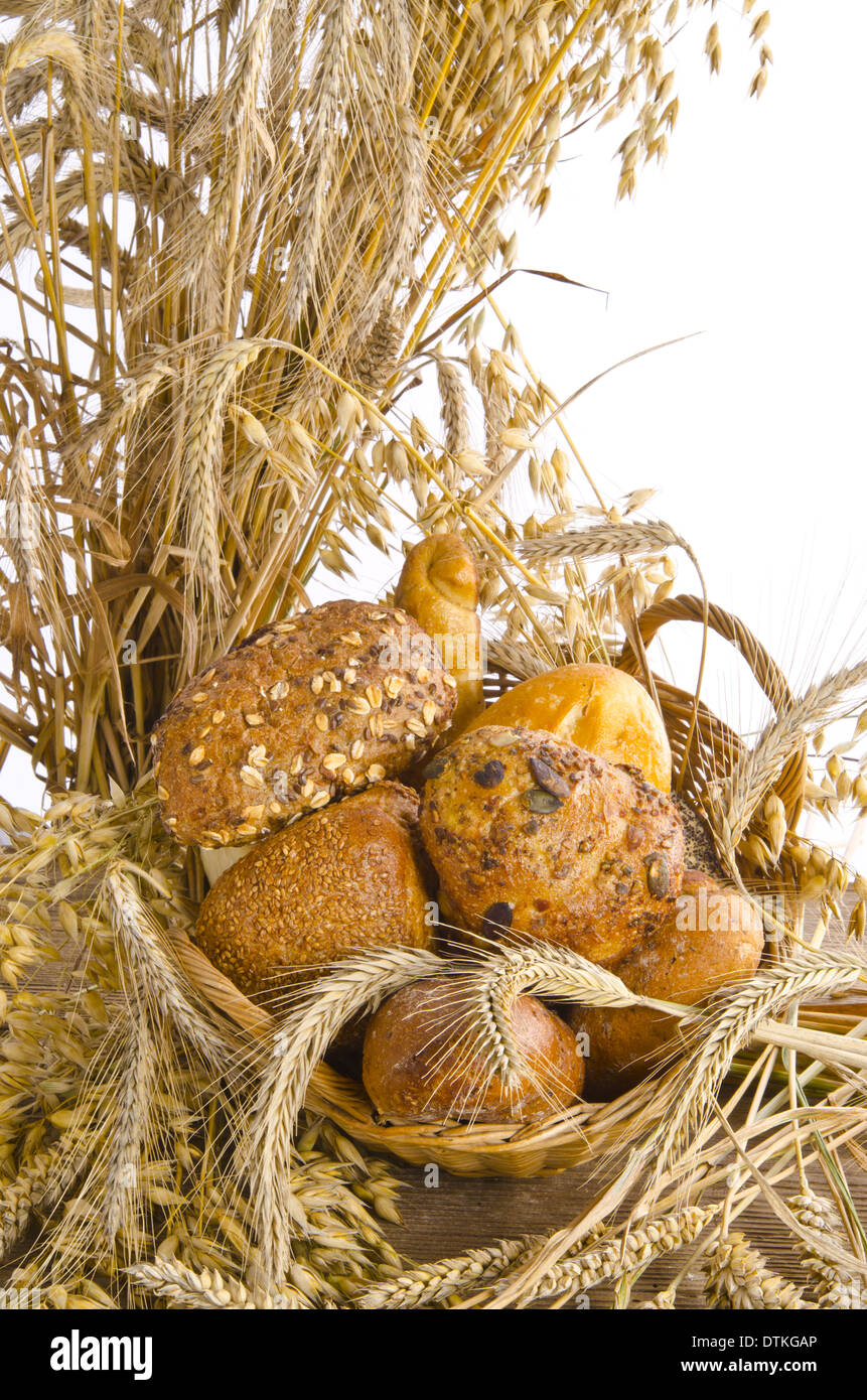 mixed bread rolls Stock Photo - Alamy
