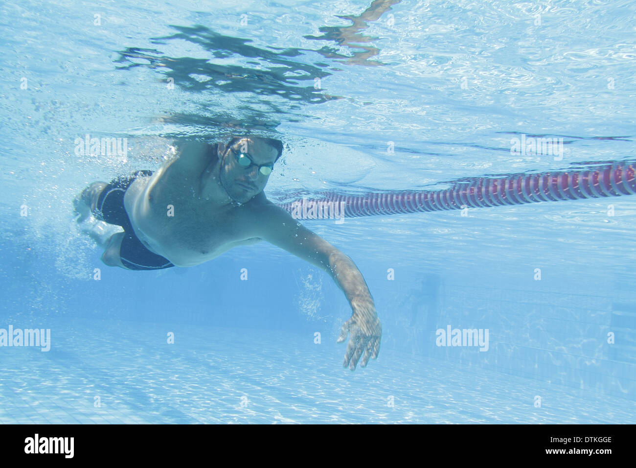 Crawl technique underwater Stock Photo - Alamy