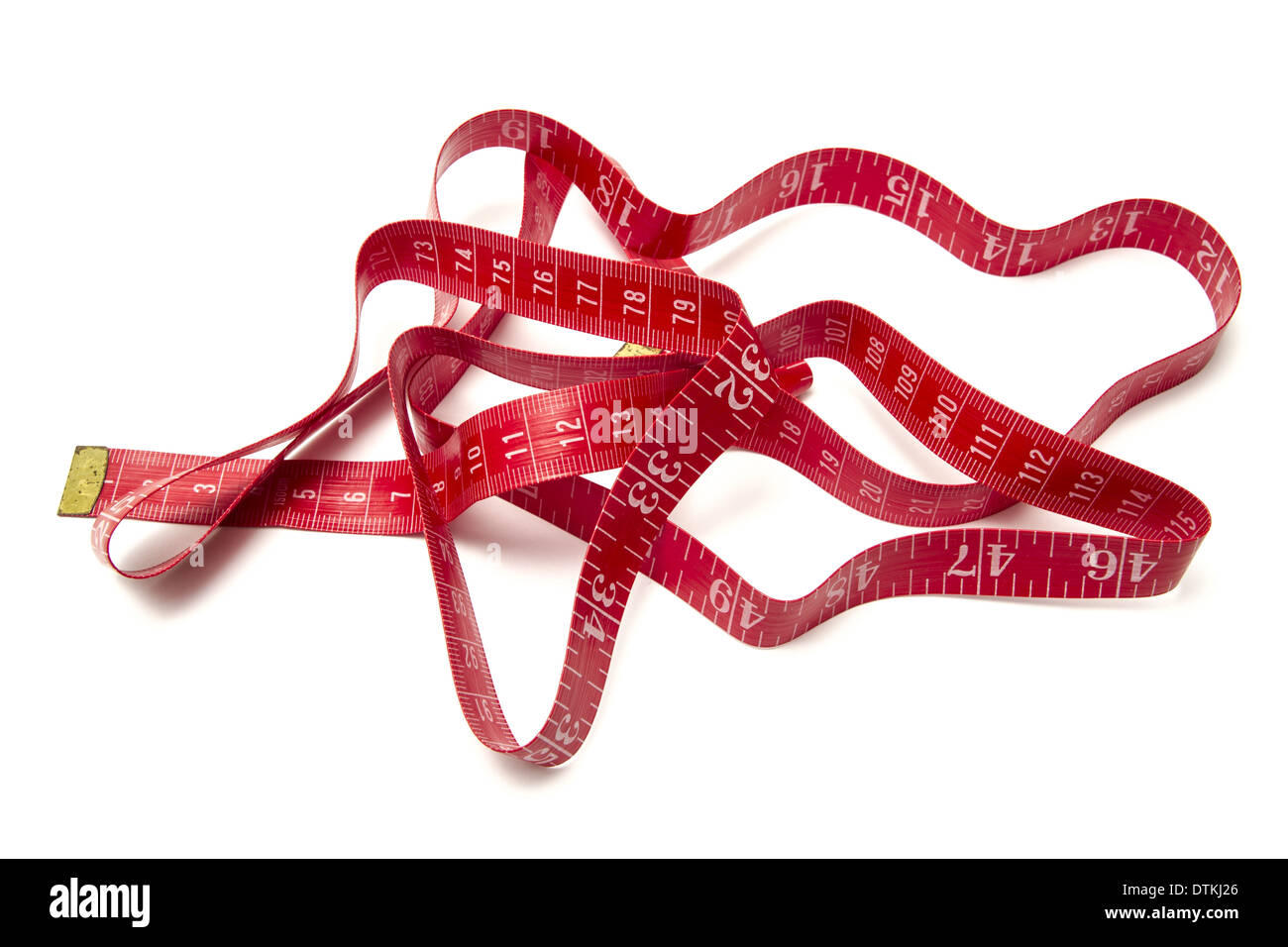 Red tape measure Stock Photo - Alamy
