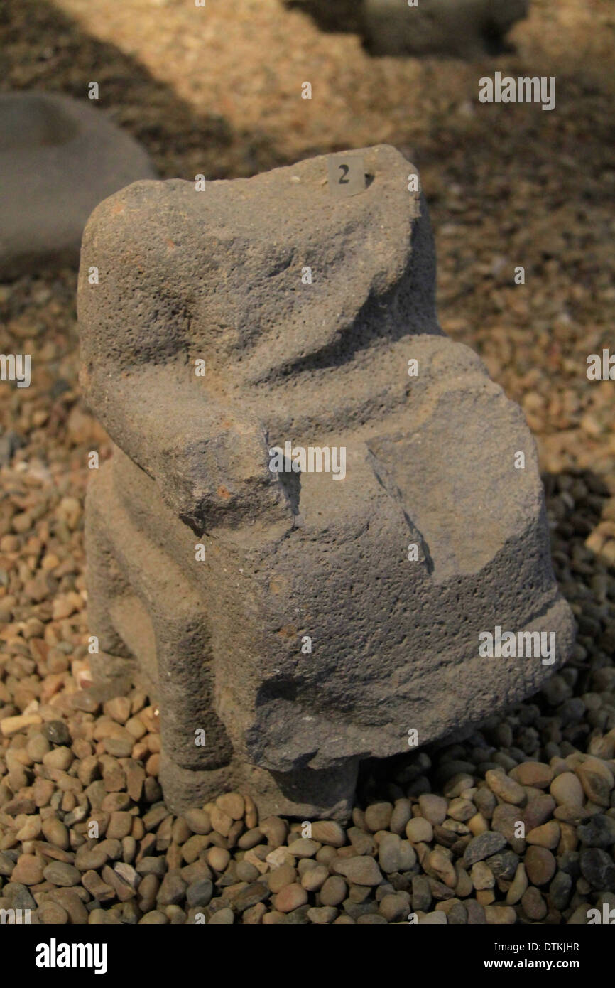 Tel Hazor, a basalt statue from the Holy of Holies of the Canaanite ...