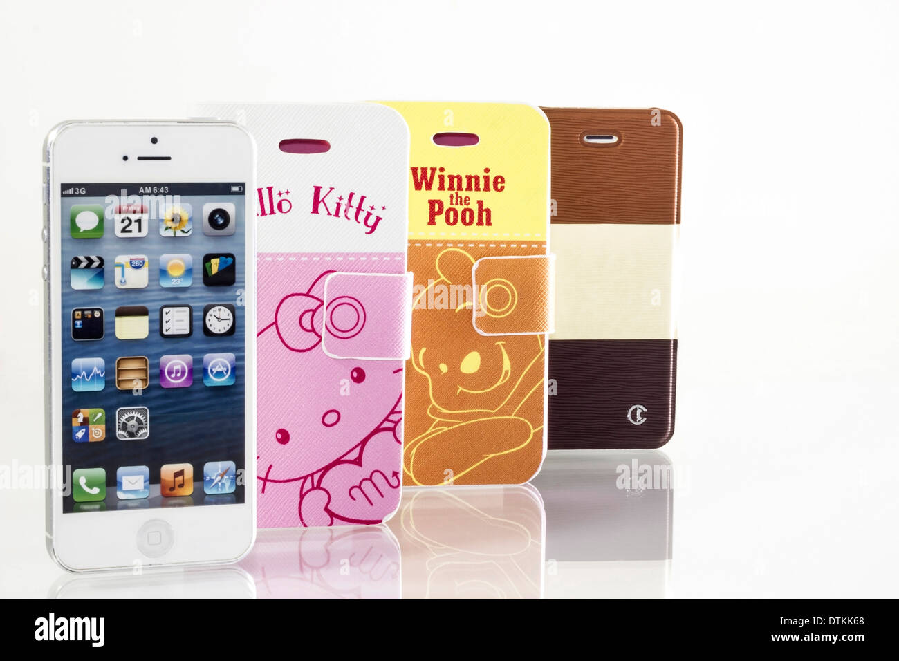 cell phone and their stylish and pretty covers Stock Photo - Alamy