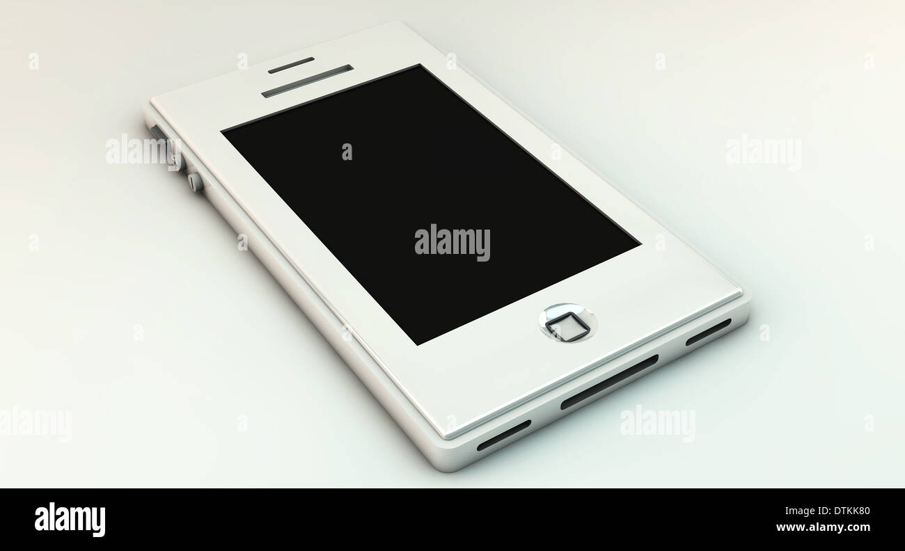 Smartphones in 3d Stock Photo - Alamy