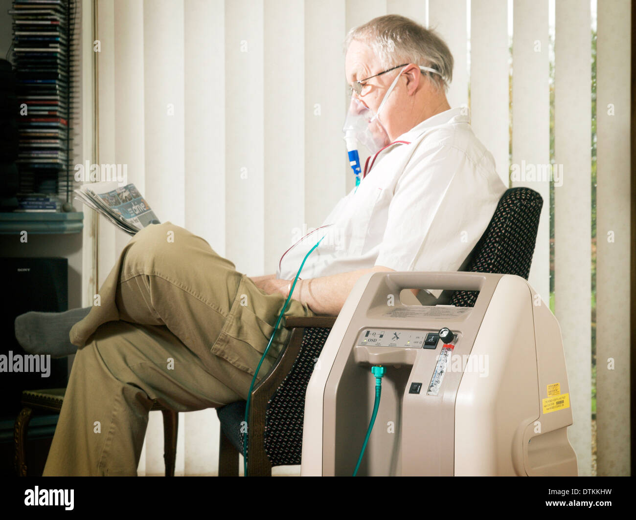 Patient Using Oxygen Concentrator In Their Home Stock Photo 66815333 Patient Using Oxygen Concentrator In Their Home Stock Photo 66815333