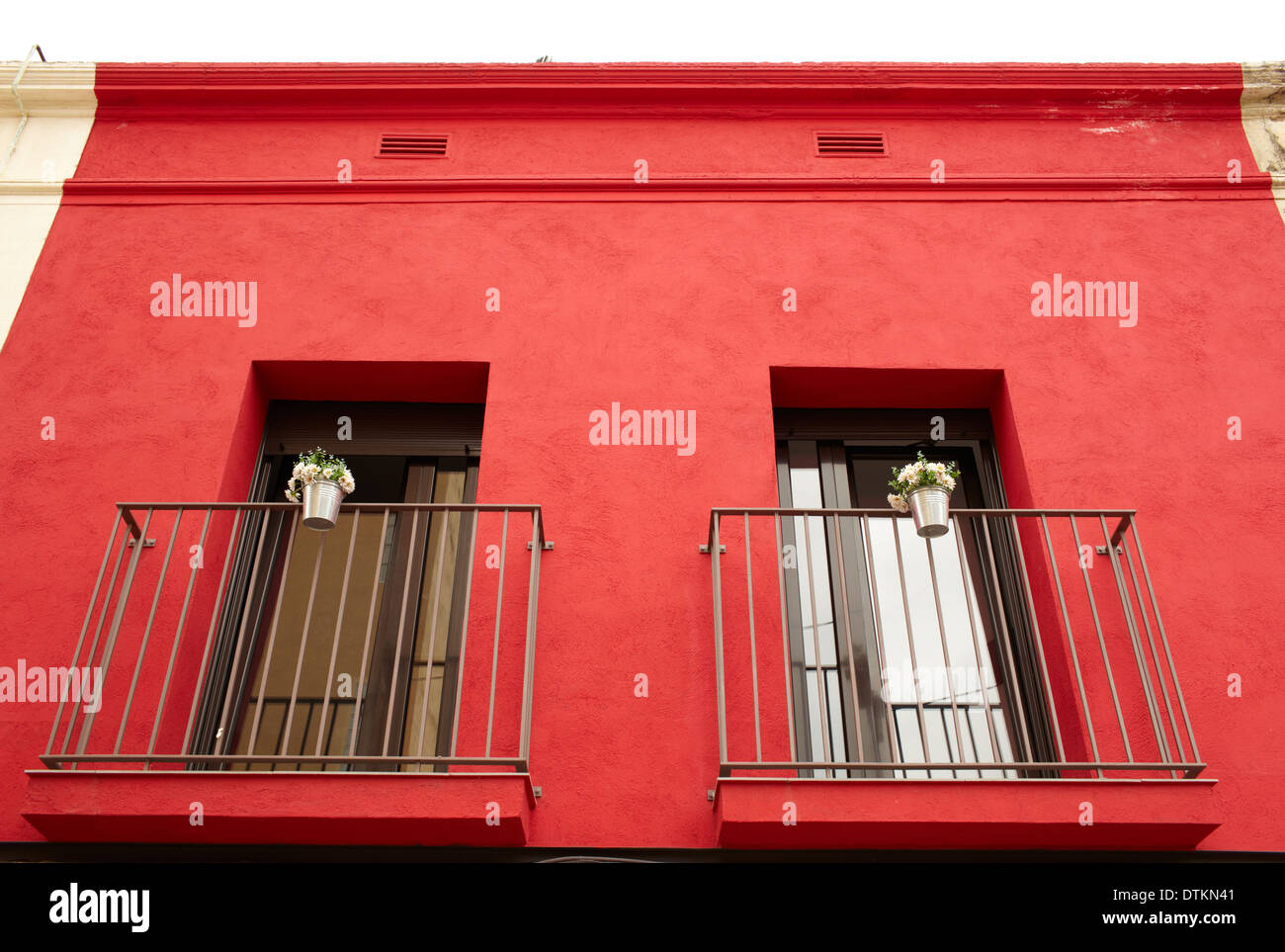 House with two balconies hi-res stock photography and images - Alamy