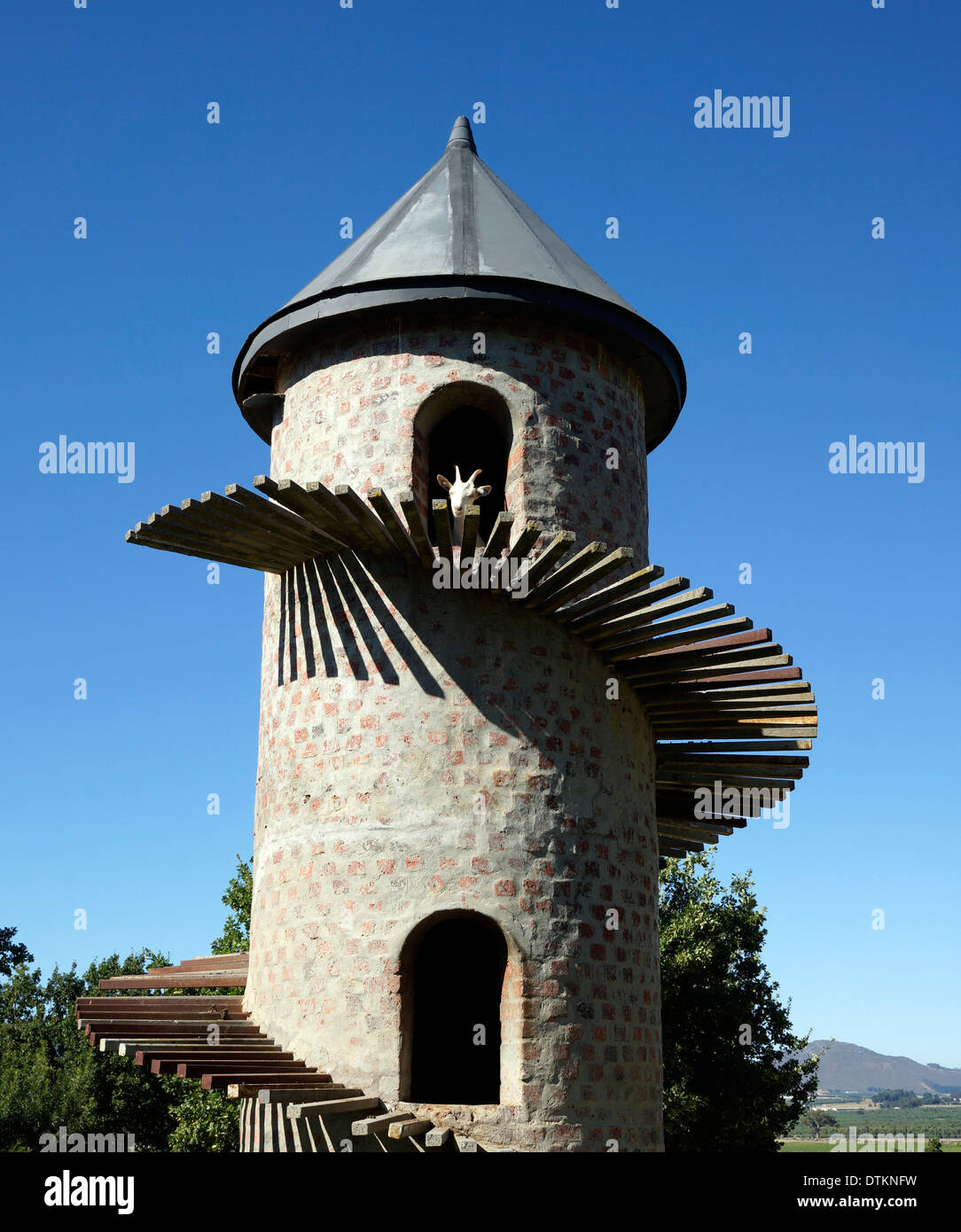 The Goat Tower at Fairview Wine Estate in Paarl in the Cape Winelands ...