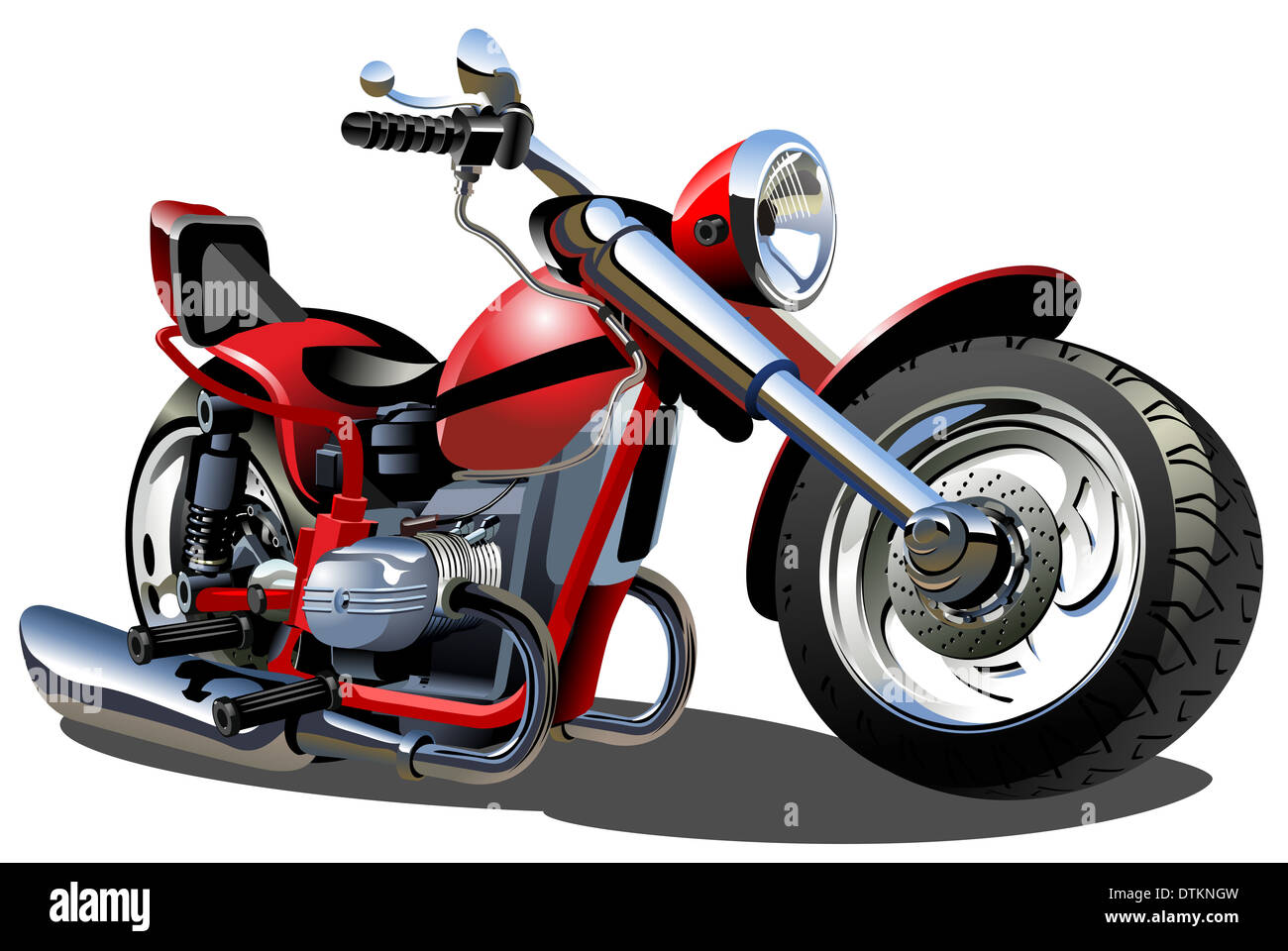 Vector Cartoon Motorcycle High Resolution Stock Photography and Images ...