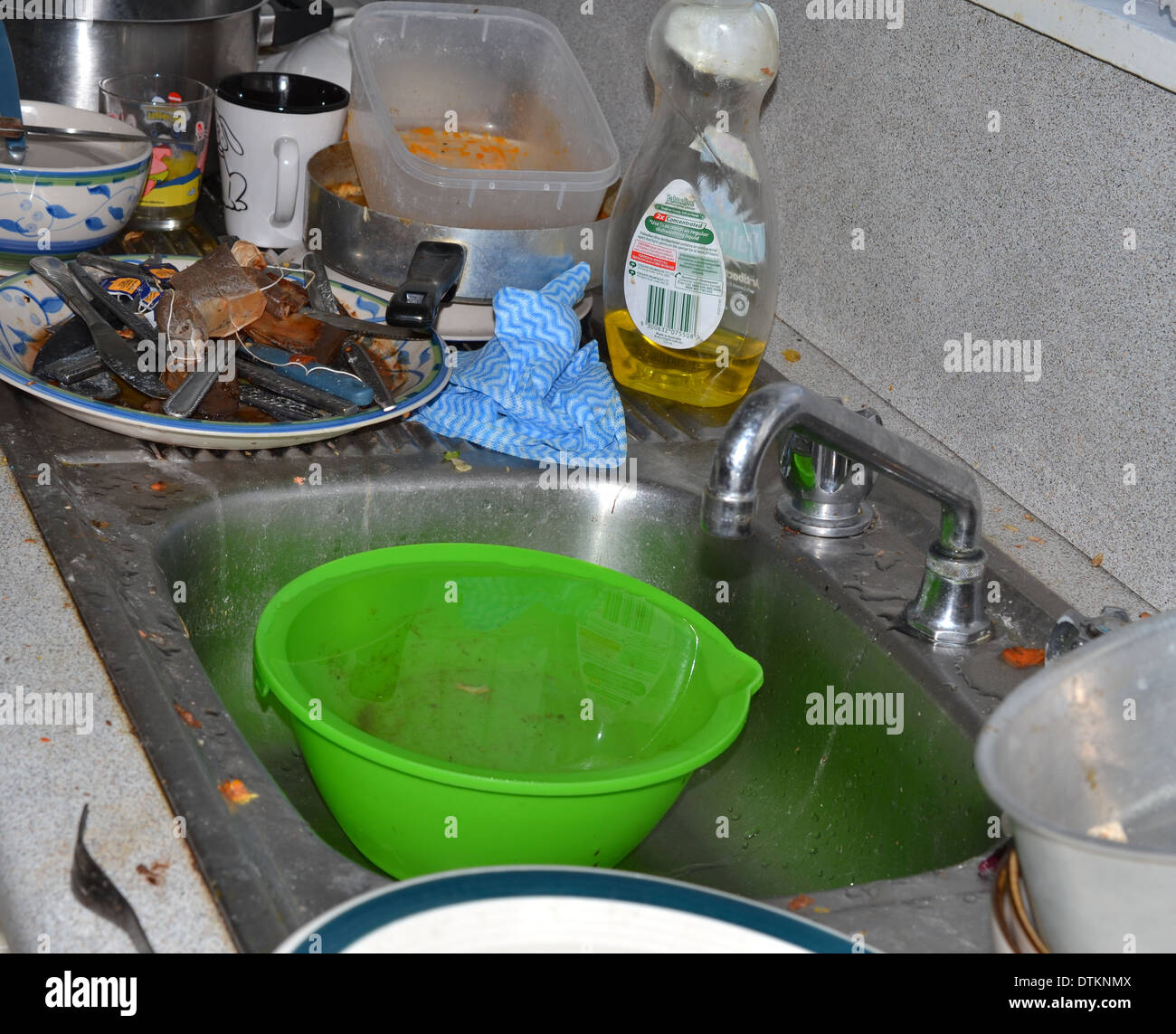 Dirty Dishes in / on the sink Stock Photo - Alamy