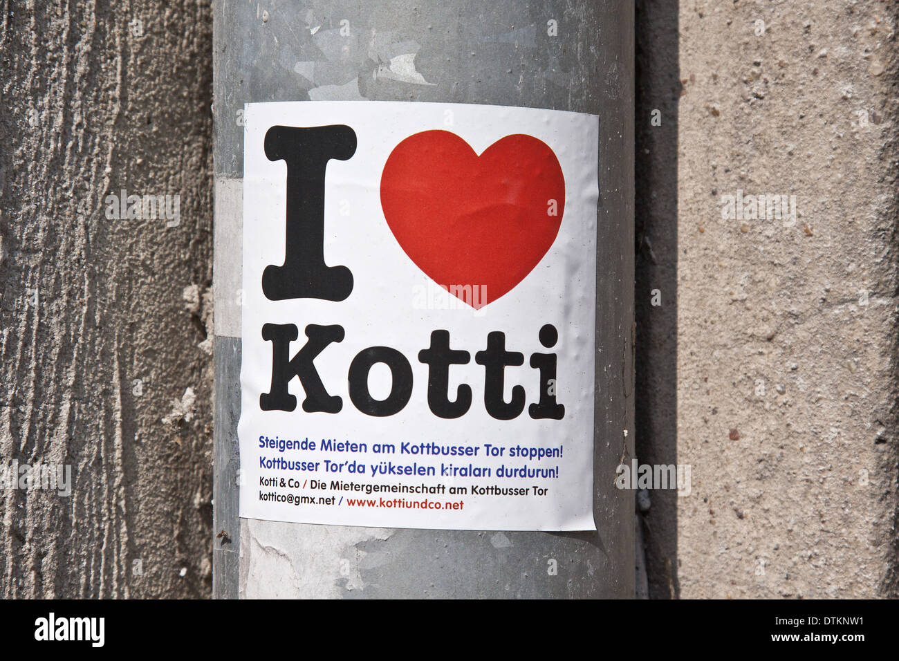I love Kotti Stock Photo - Alamy