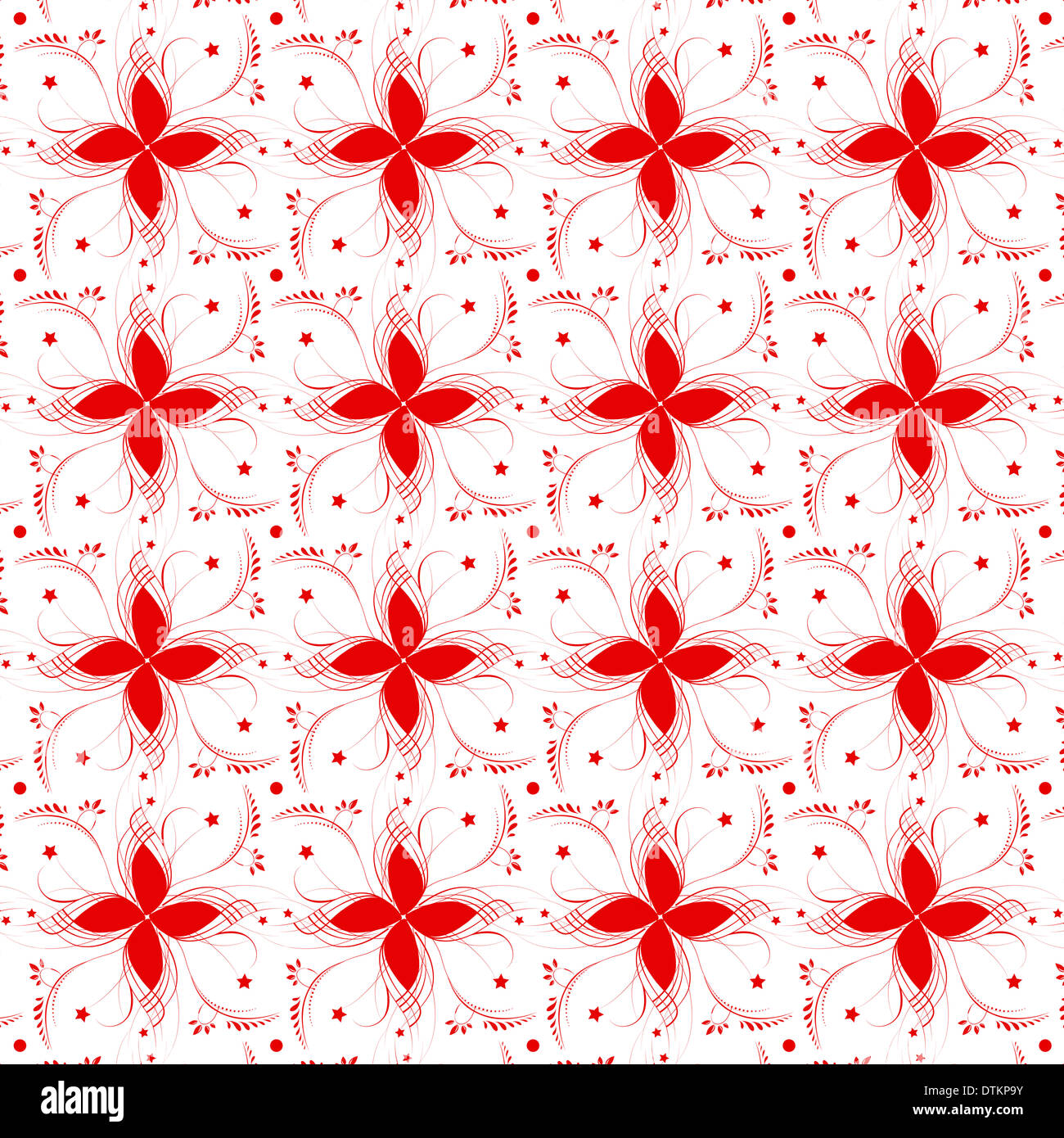 Seamless Floral Pattern Stock Photo - Alamy