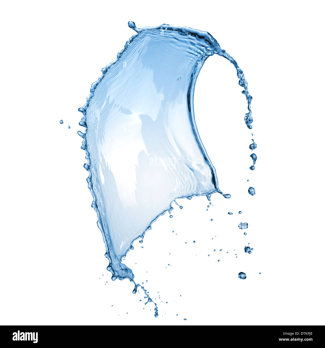 water splash isolated on white Stock Photo - Alamy