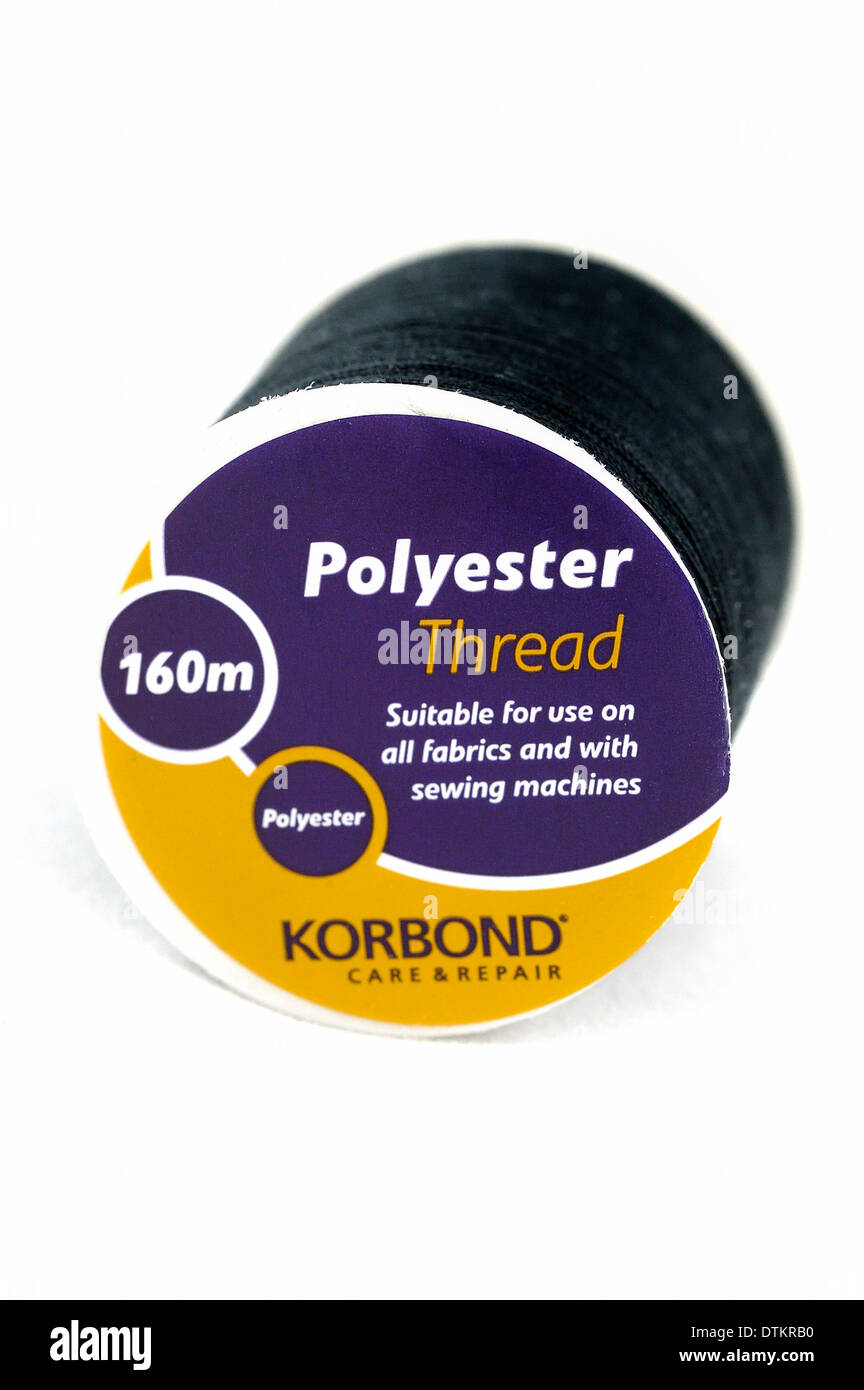 A 160m bobbin of polyester thread Stock Photo - Alamy