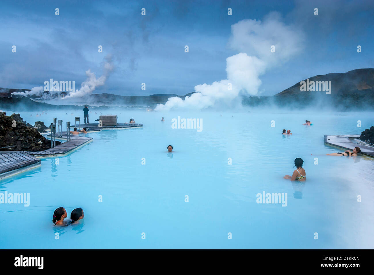 The Blue Lagoon, Grindavík, Reykjanes Peninsula, Iceland Stock Photo ...