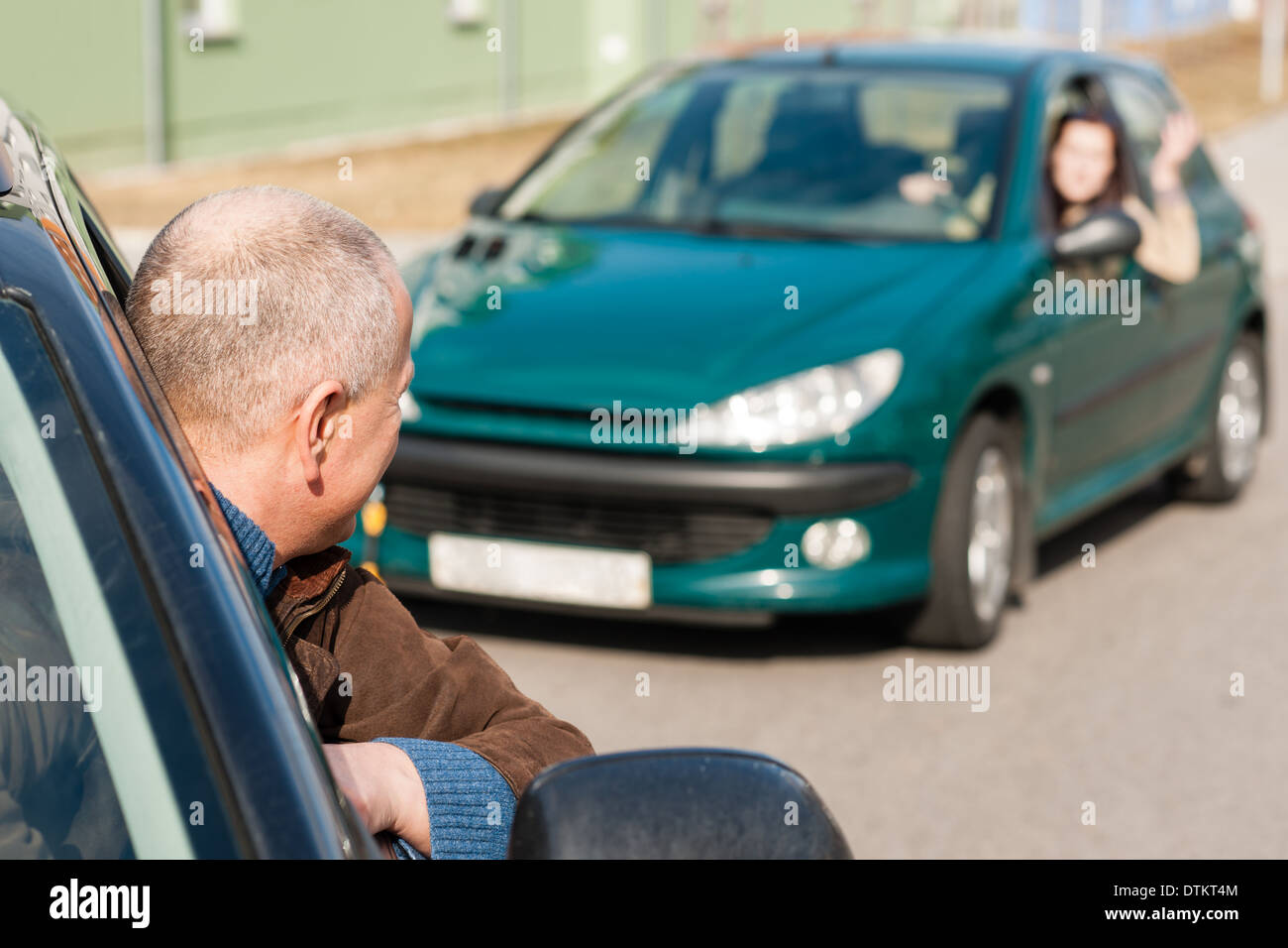 Pulling the car hi-res stock photography and images - Alamy