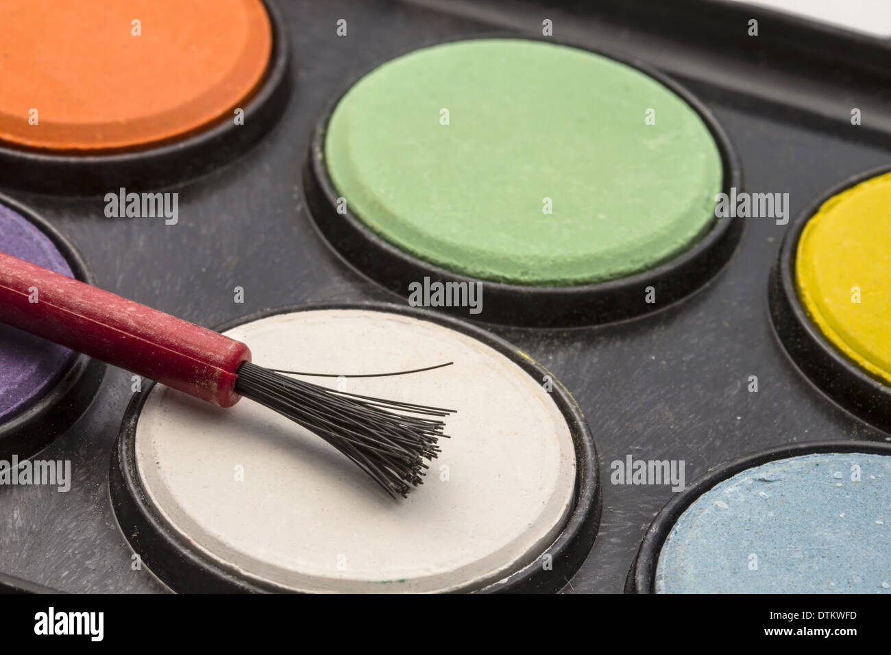 water color palettes Stock Photo - Alamy