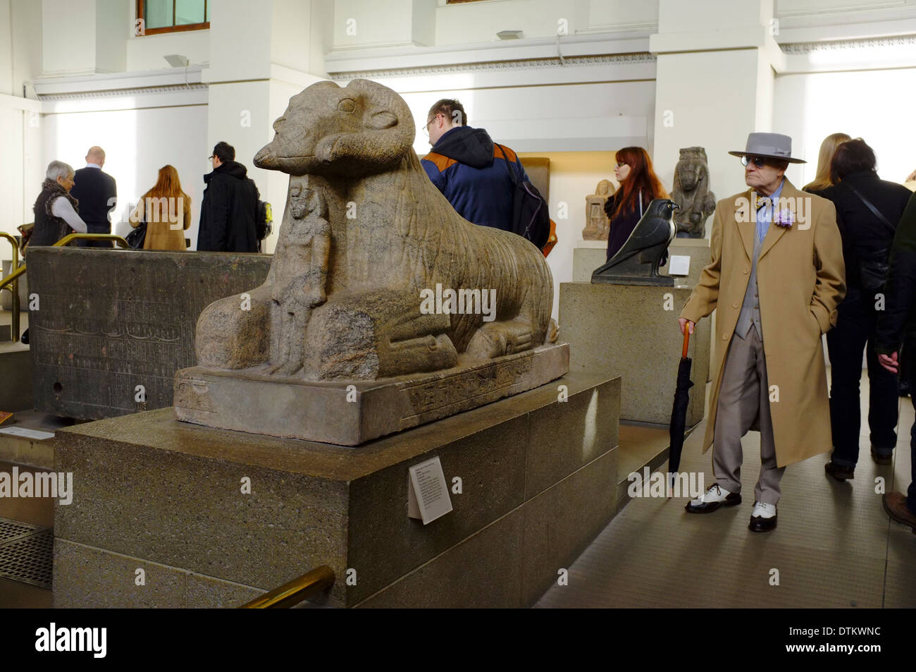 Egyptian artifacts at the British Museum, London, England Stock Photo ...
