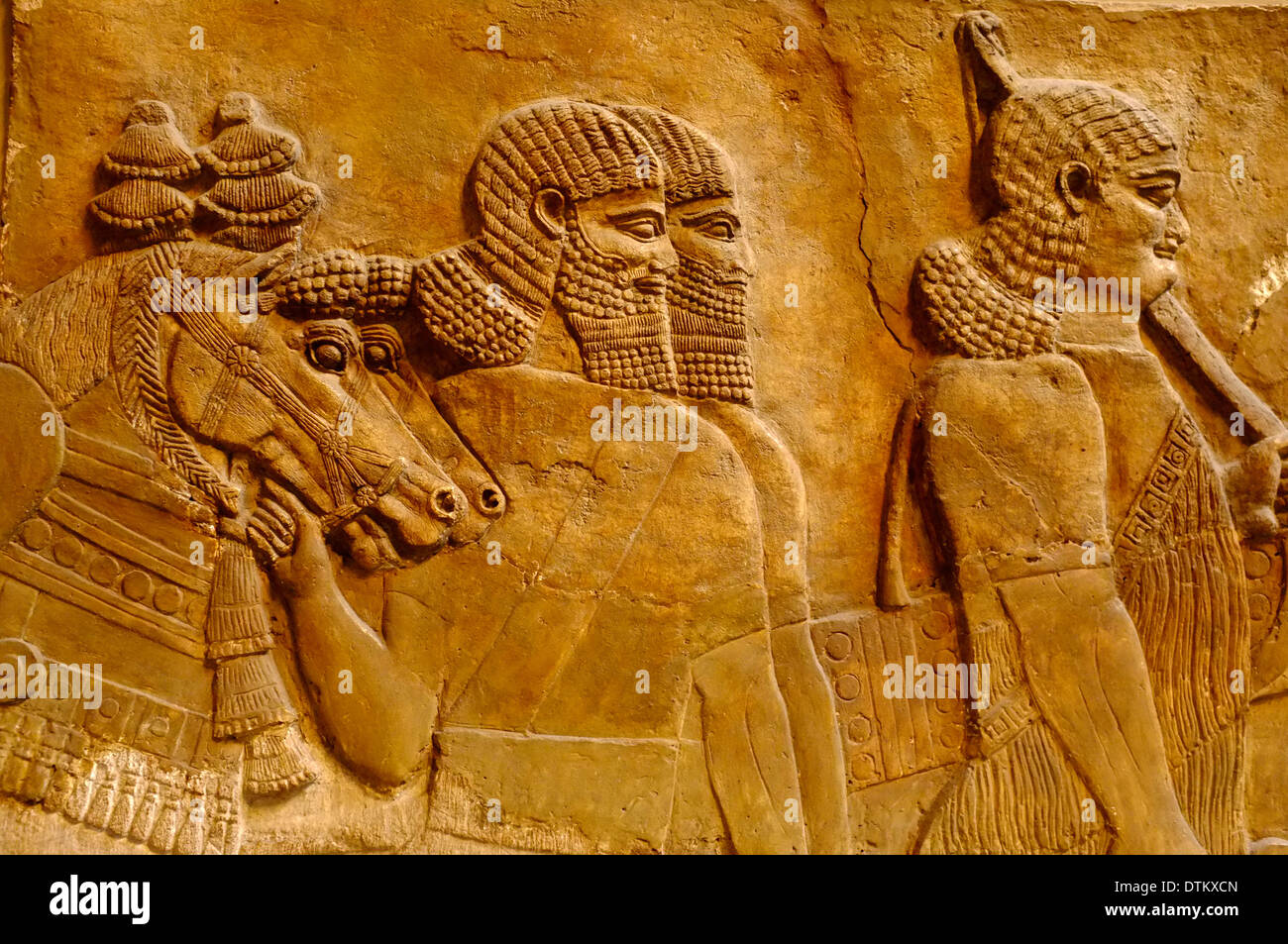 Assyrian Wall Art at the British Museum, London, England Stock Photo ...