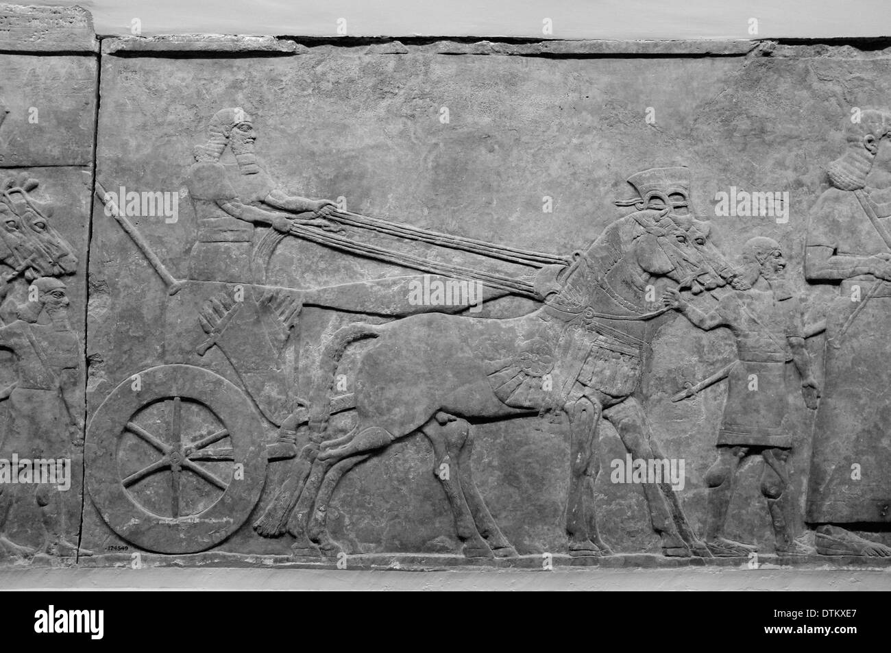 Assyrian Wall Art at the British Museum, London, England Stock Photo ...