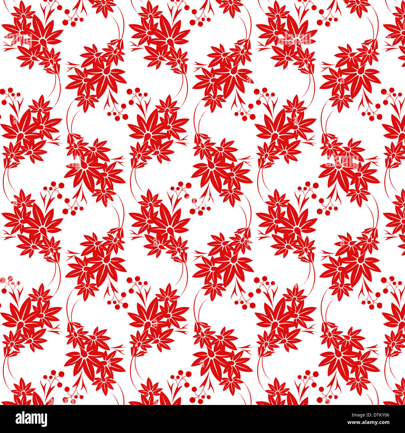 Seamless Floral Pattern Stock Photo - Alamy