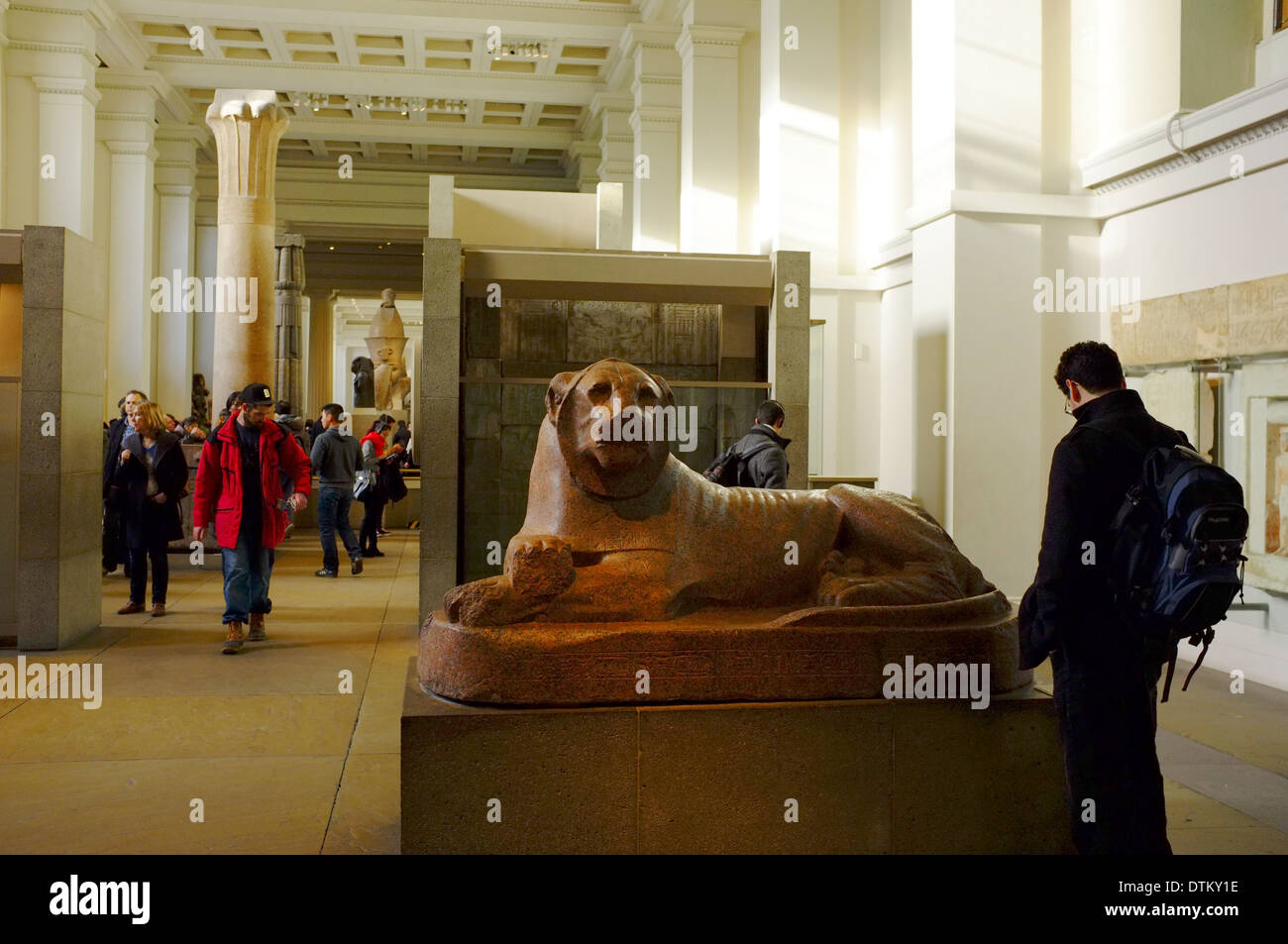 Egyptian artifacts at the British Museum, London, England Stock Photo ...