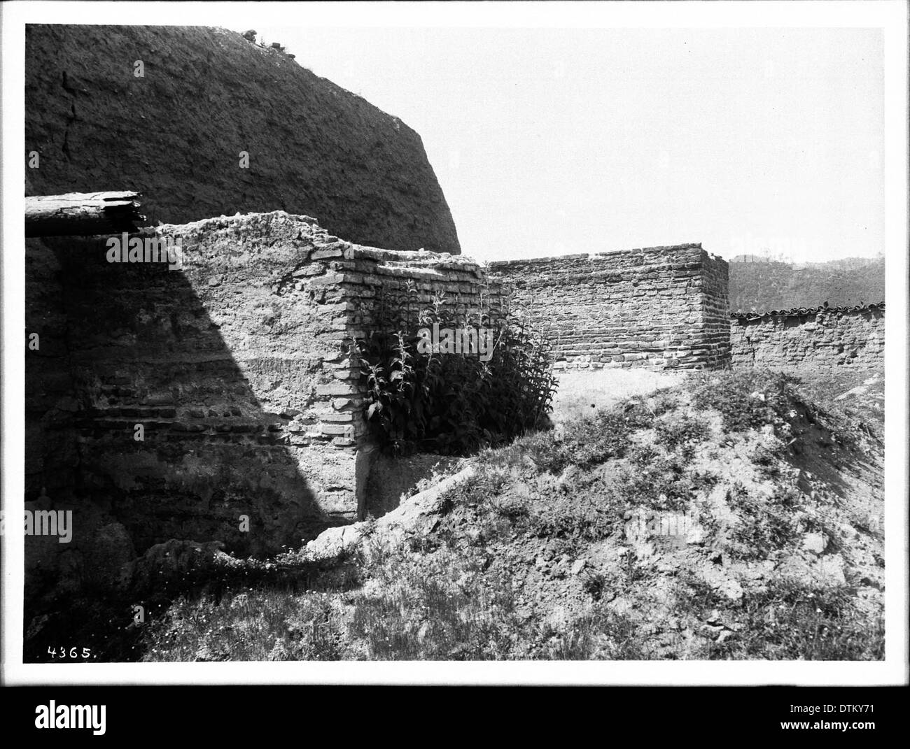 A photograph of the ruined walls of Mission San Antonio de Padua ...