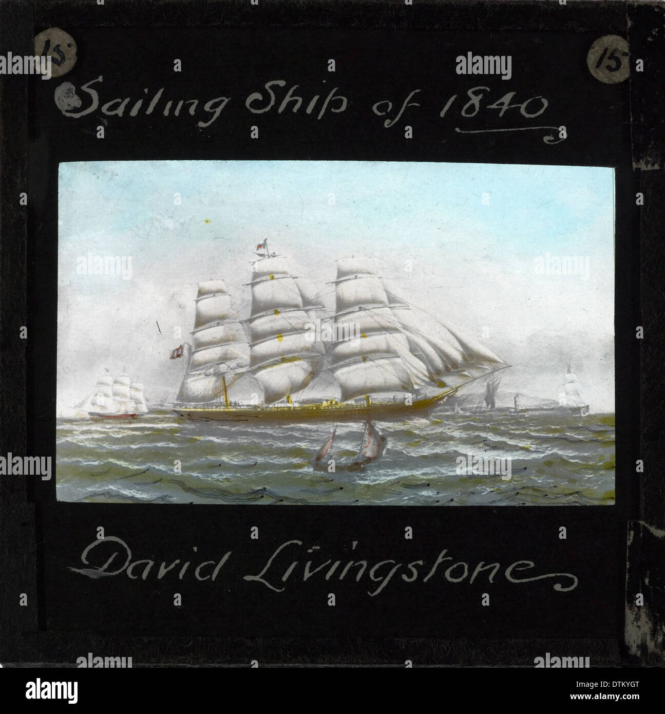 This image depicts a sailing ship from 1840, showcasing maritime ...