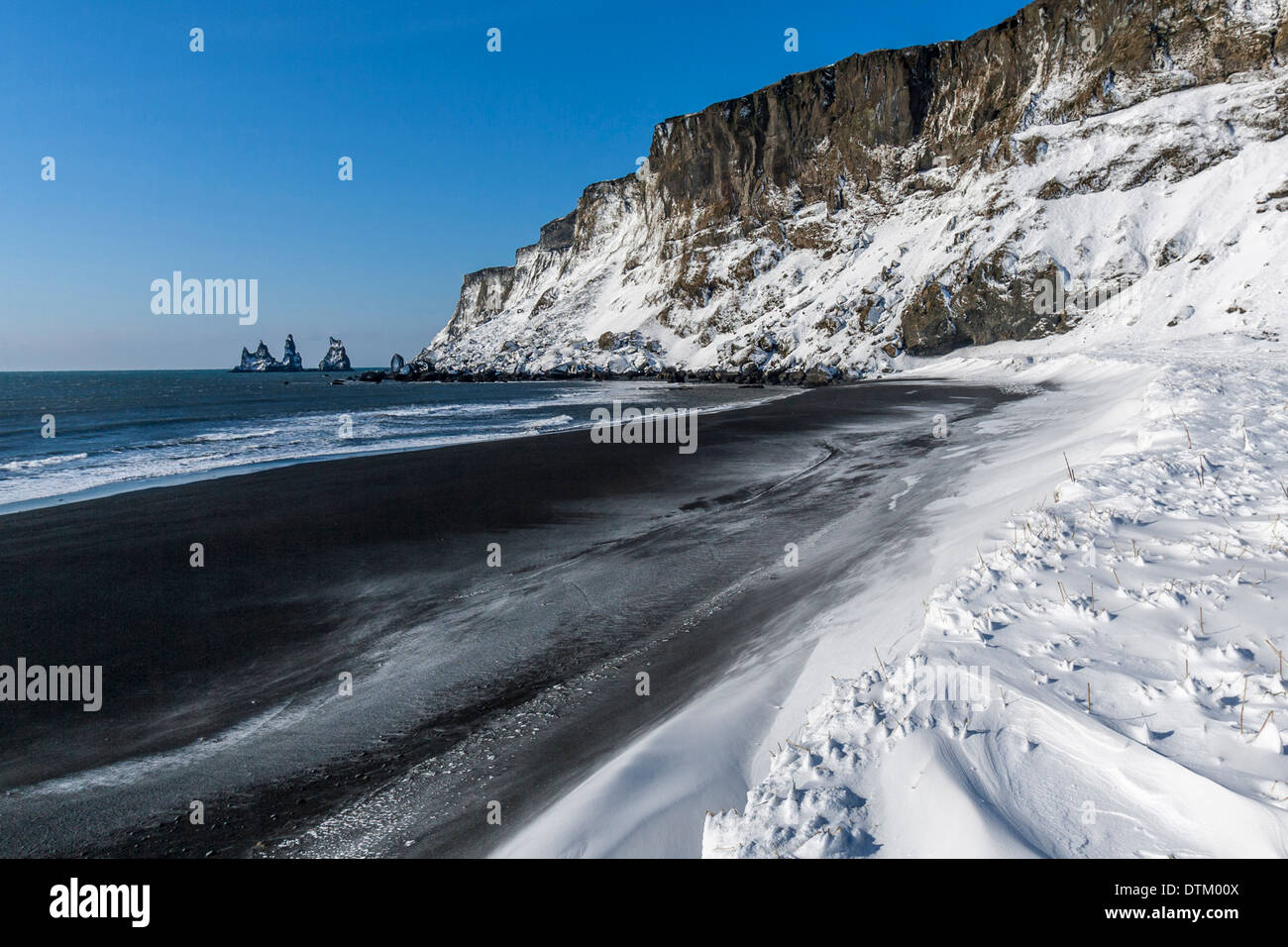 Black Sand Beach, Vík í Mýrdal, Iceland Stock Photo - Alamy