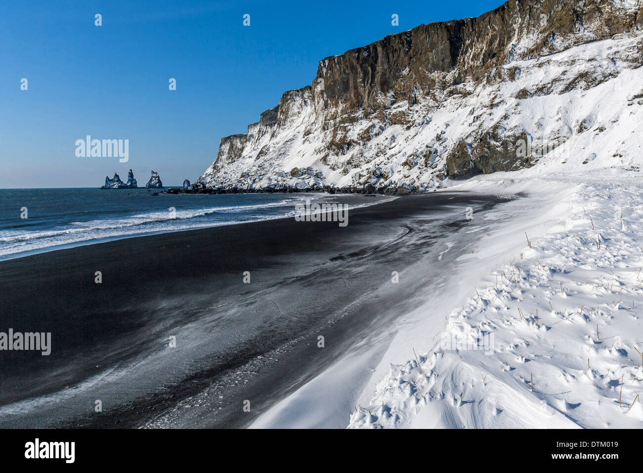 Black Sand Beach, Vík í Mýrdal, Iceland Stock Photo - Alamy