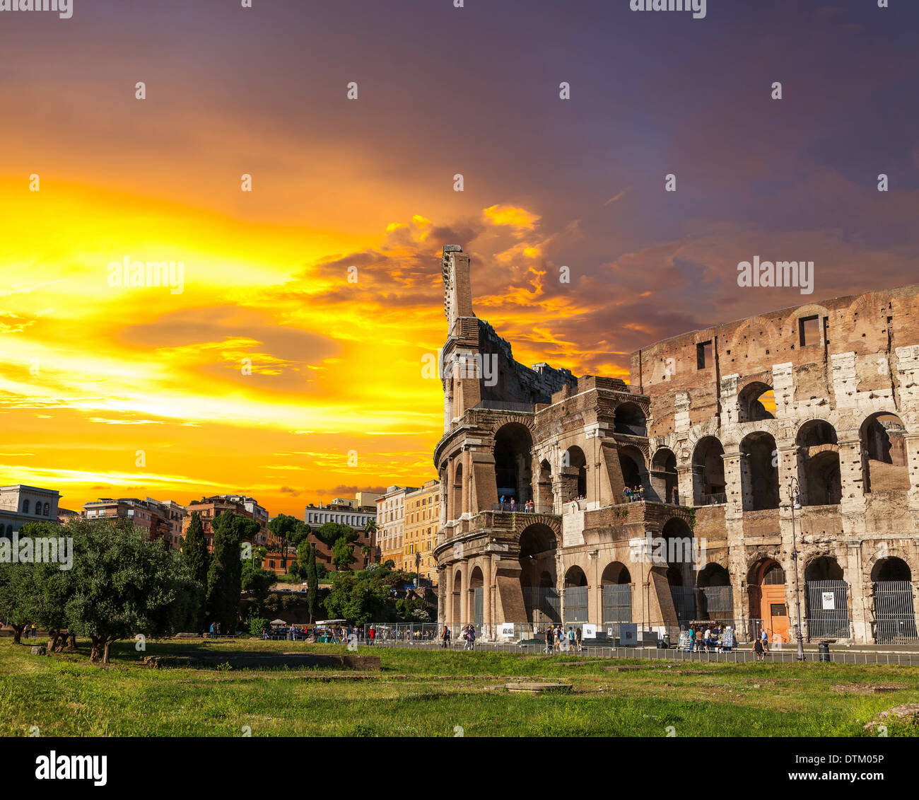 Rome colloseum sunset hi-res stock photography and images - Alamy