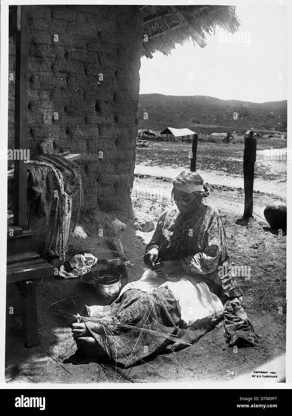 Old basket making Black and White Stock Photos & Images - Alamy