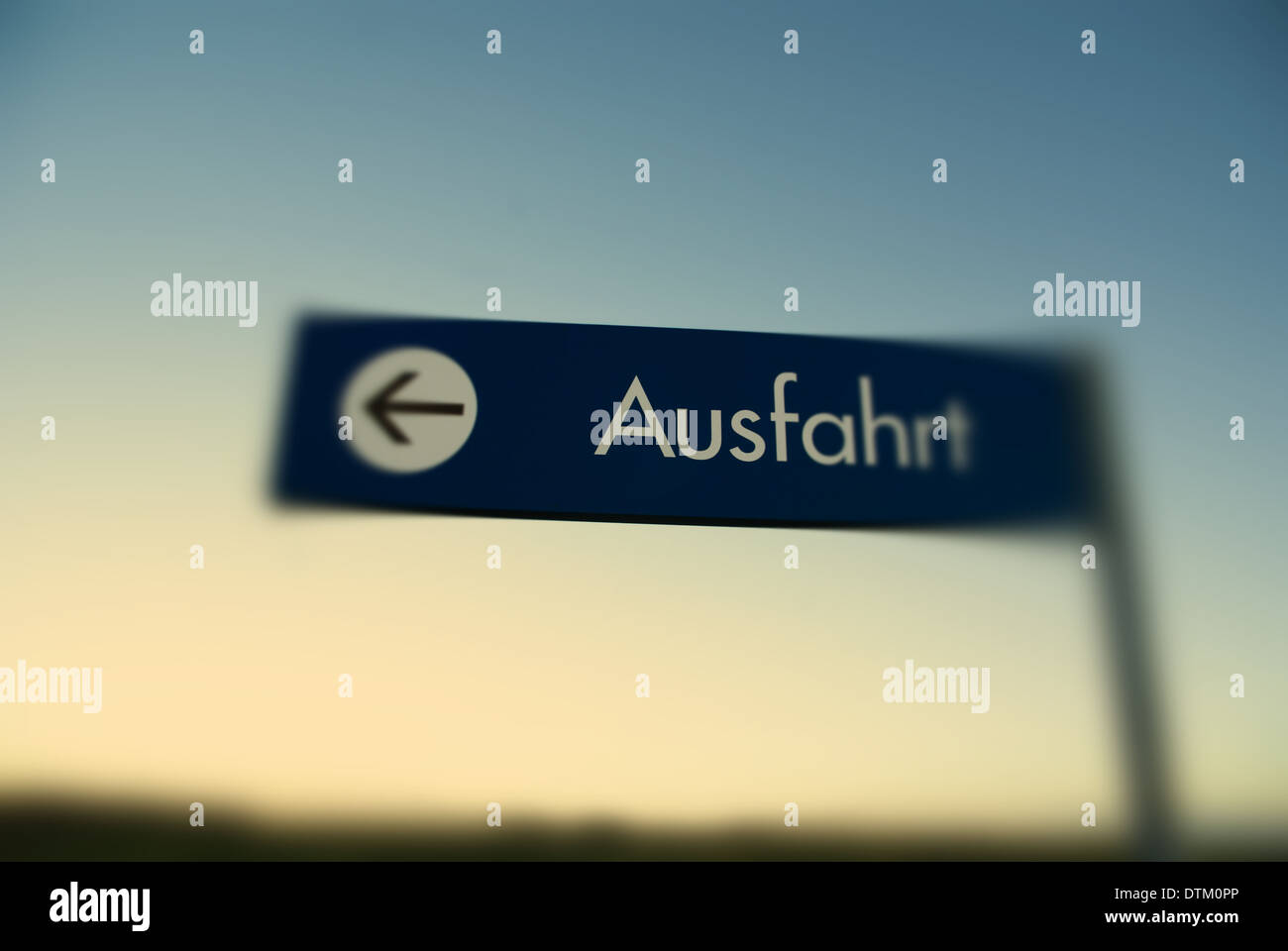 Blurred traffic sign hi-res stock photography and images - Alamy