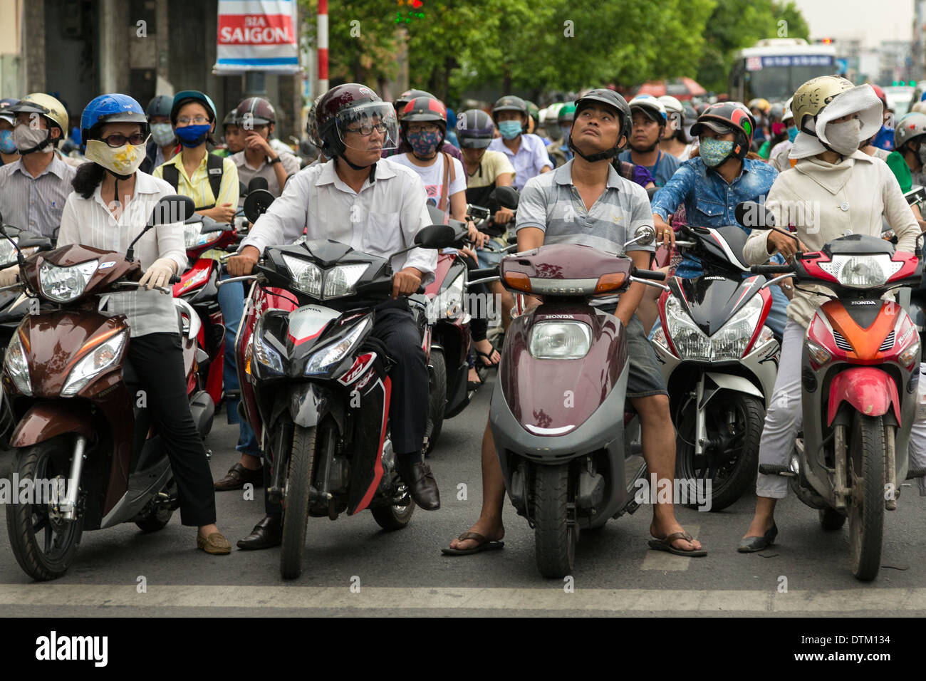 Vietnamese traffic jam hi-res stock photography and images - Alamy