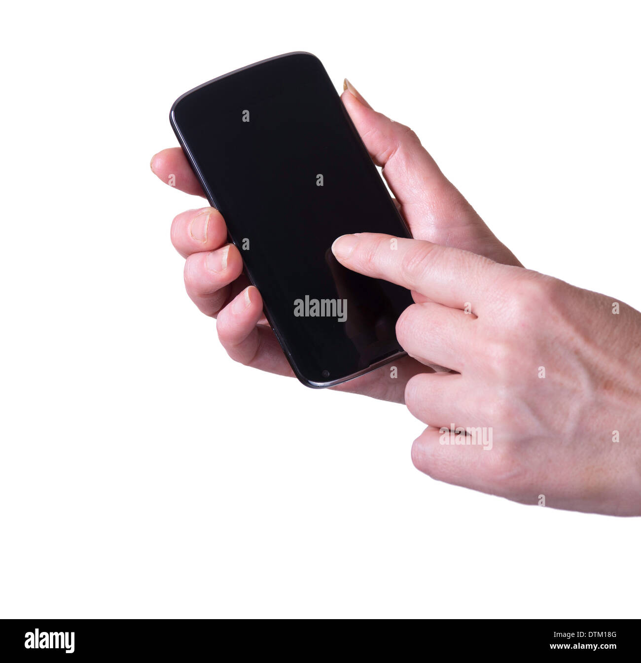 Hands Smartphone Display High Resolution Stock Photography and Images ...