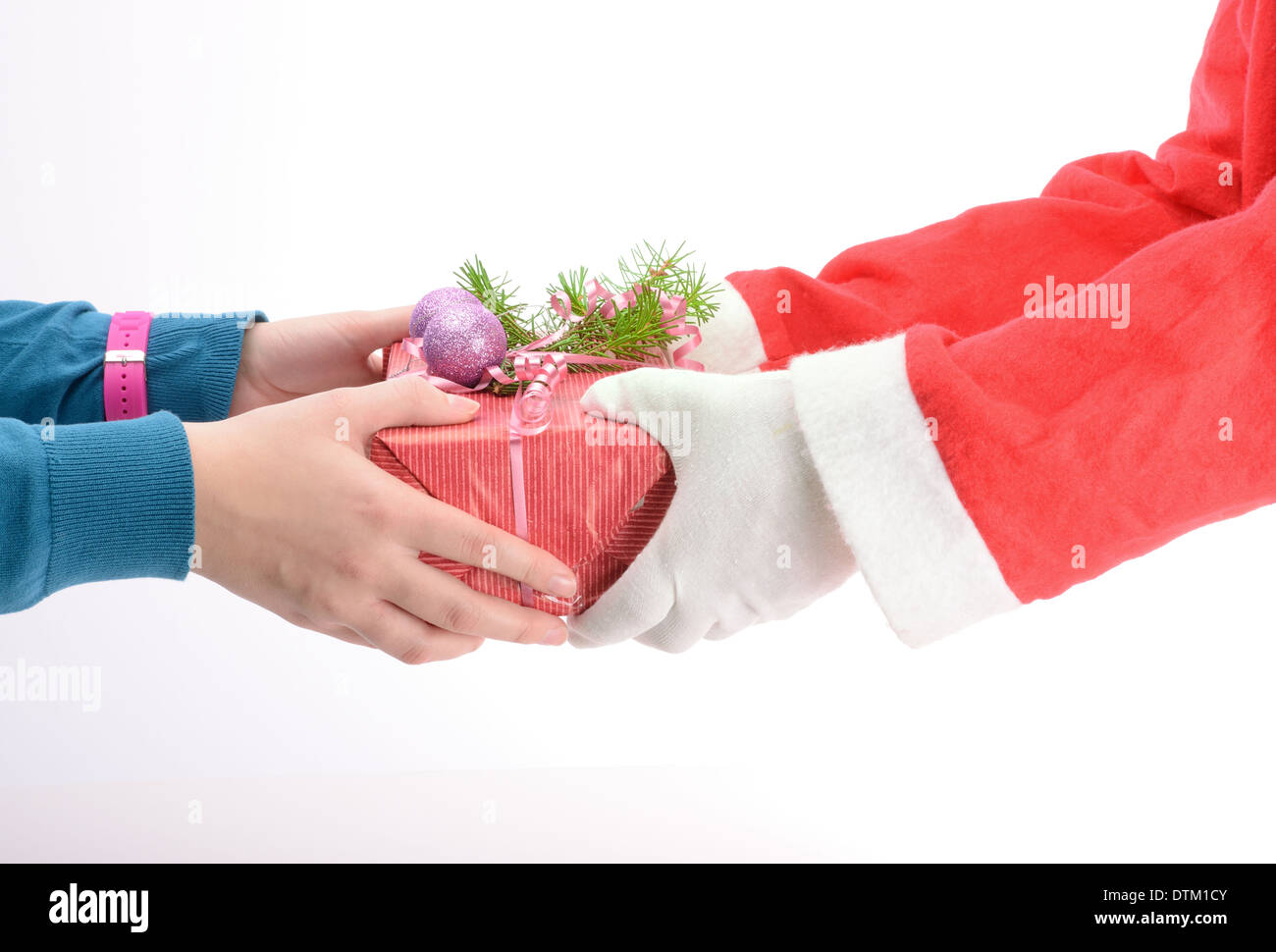 handing out of presents Stock Photo - Alamy