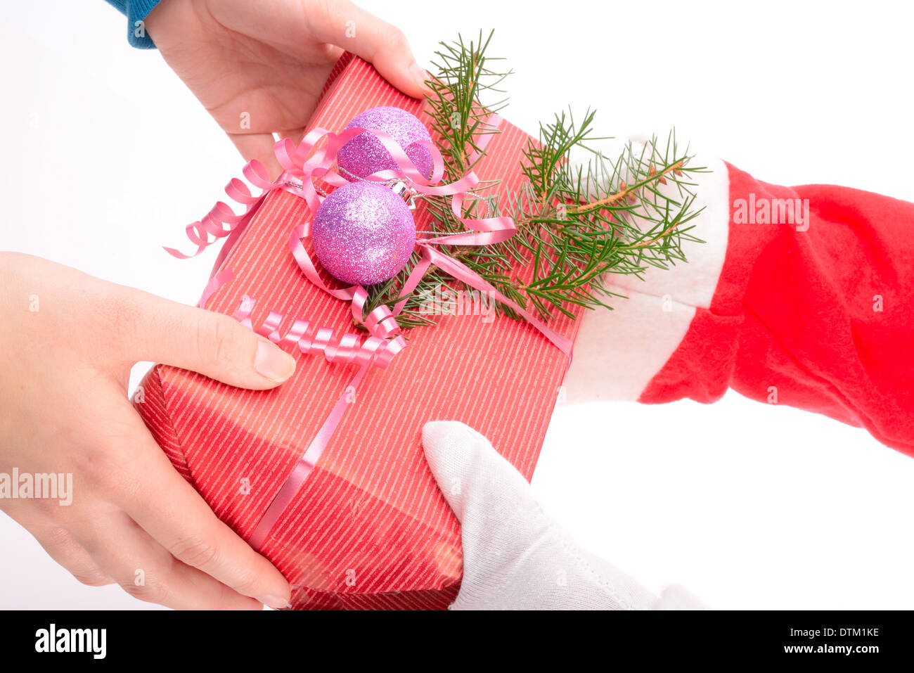 handing out of presents Stock Photo - Alamy