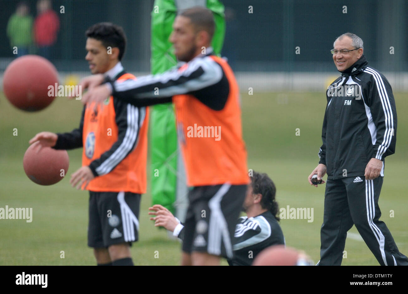 FILE - Training session with VfL Wolfsburg's team manager Felix Magath ...