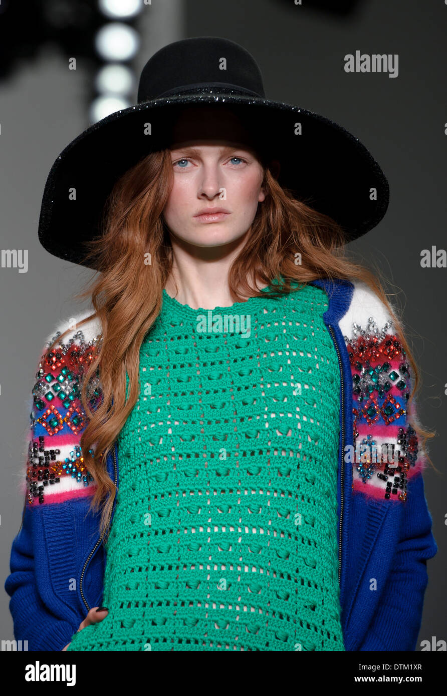 A model wears a design created by Sister by Sibling during London ...