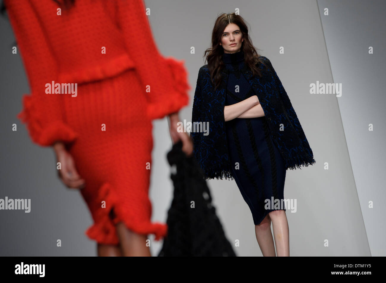 A model wears a design created by Sister by Sibling during London ...