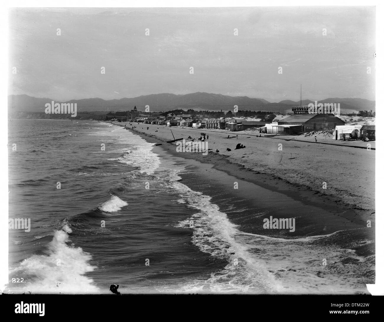 A photograph of South Beach in Santa Monica, California, taken between ...