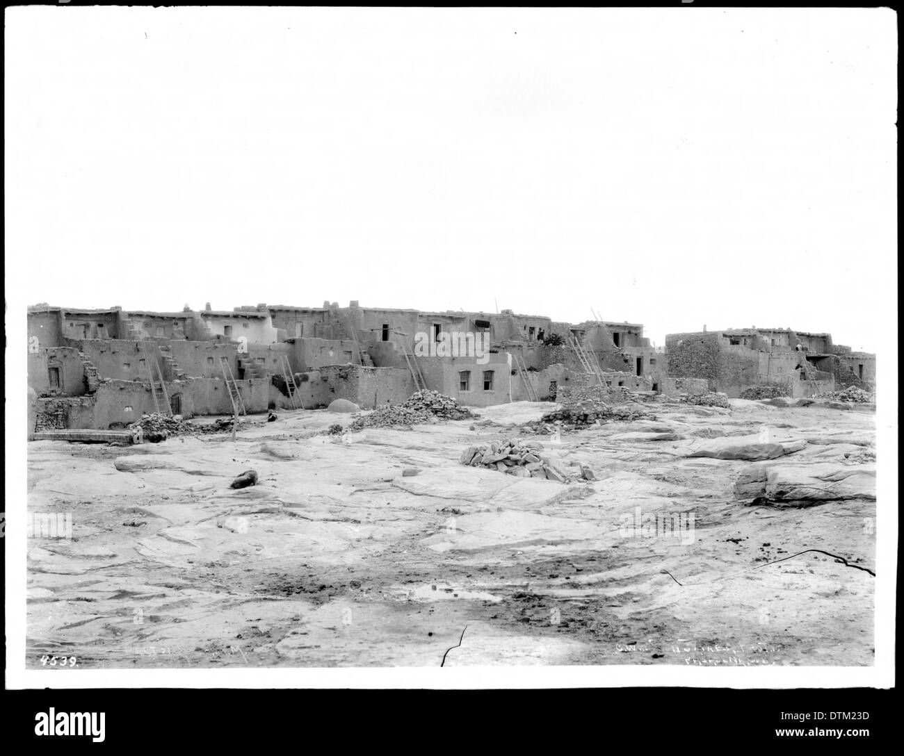A photograph of the south side of the Pueblo of Acoma, taken in 1886 ...