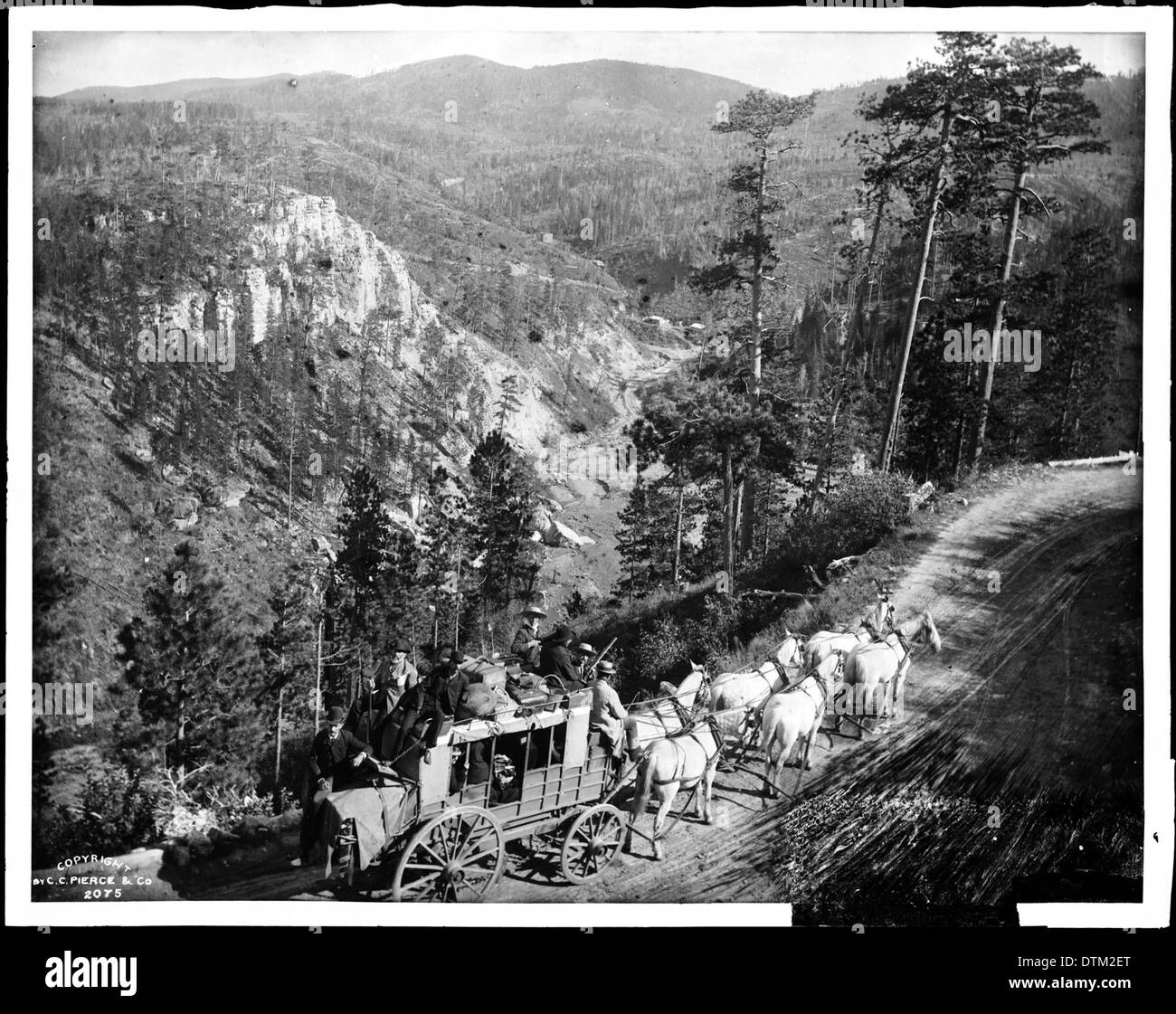 Historic stagecoach route Black and White Stock Photos & Images - Alamy