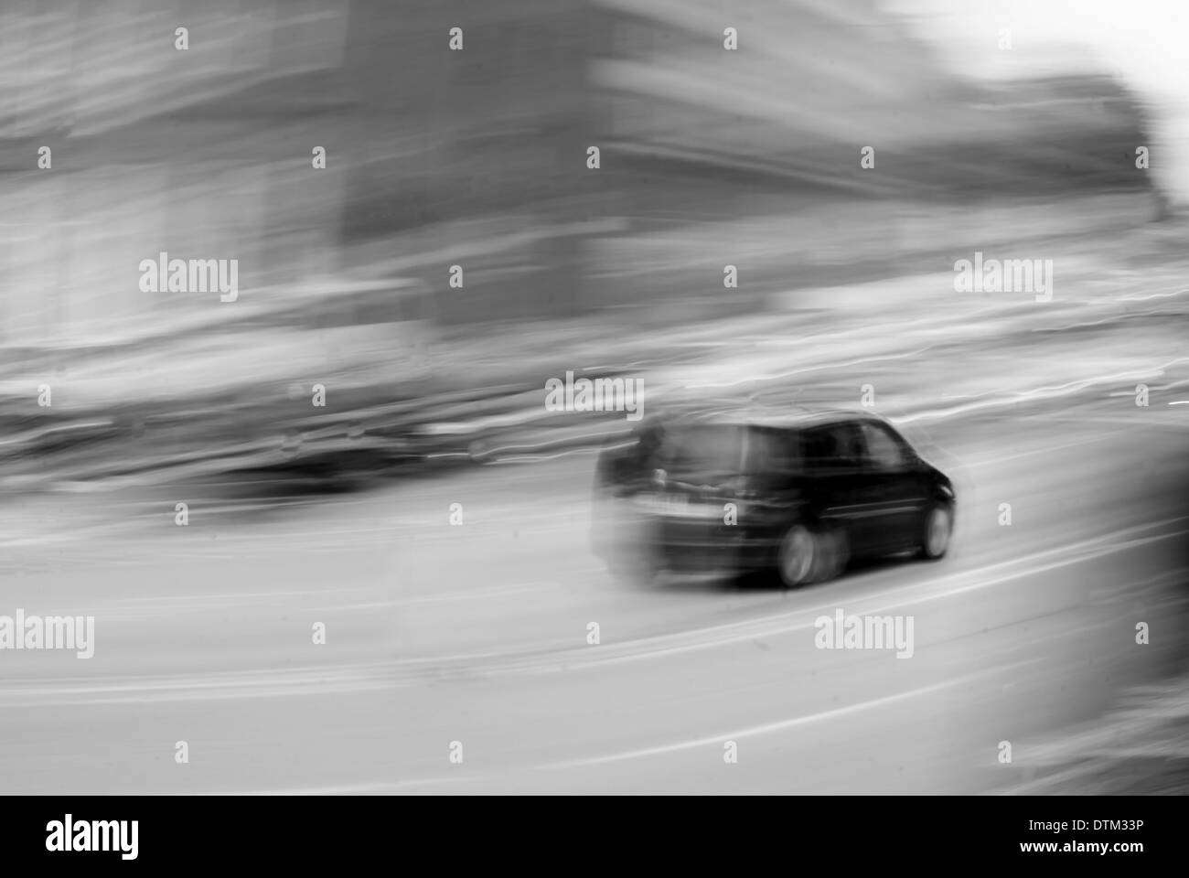 Car in Motion Stock Photo - Alamy