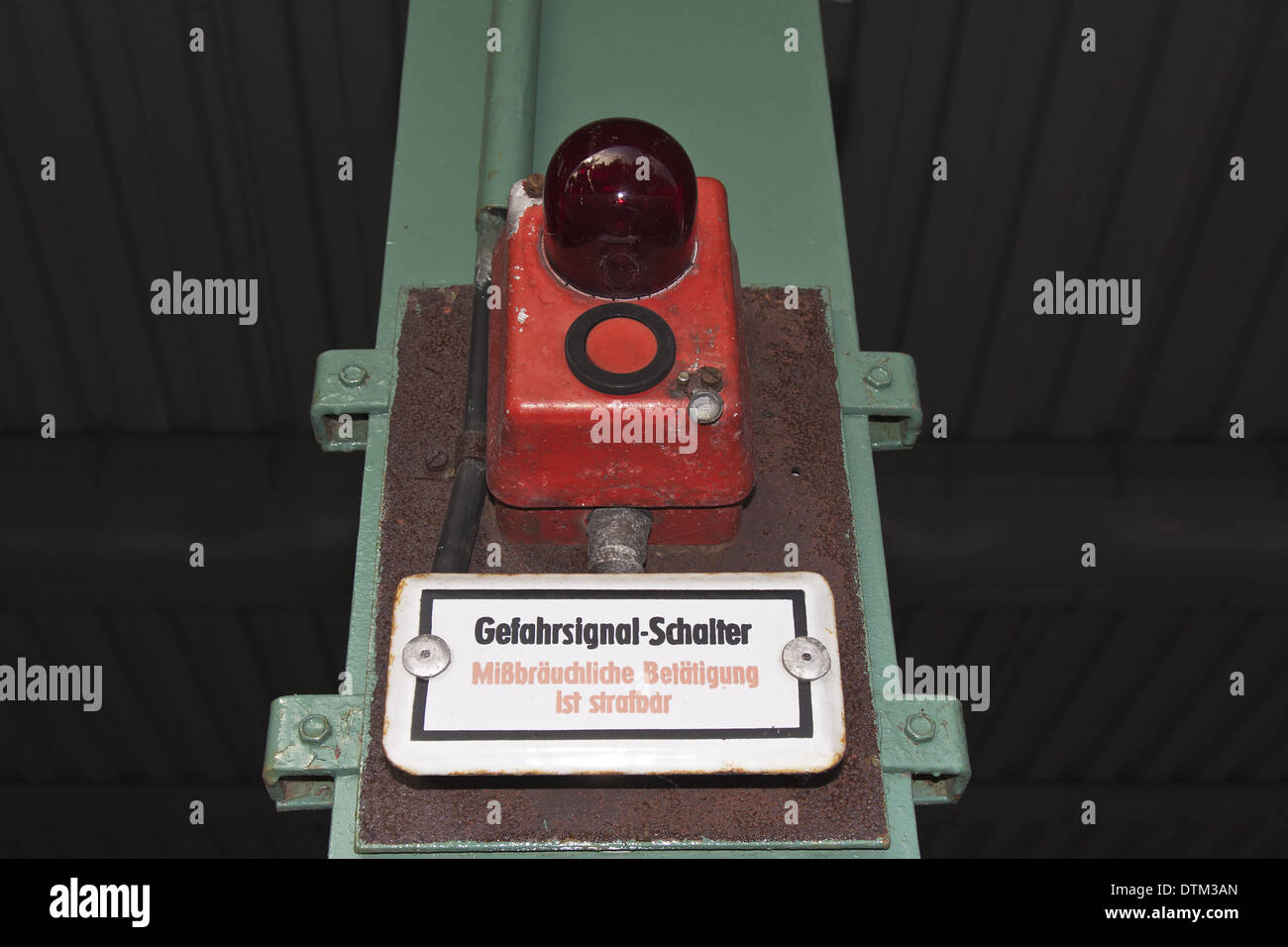 Old emergency stop button hi-res stock photography and images - Alamy