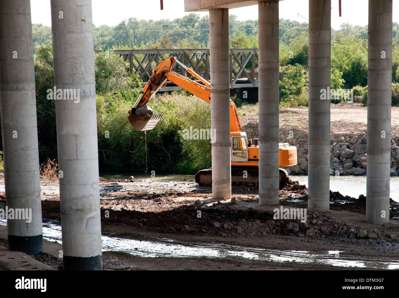 Construction and repair of highway Stock Photo - Alamy
