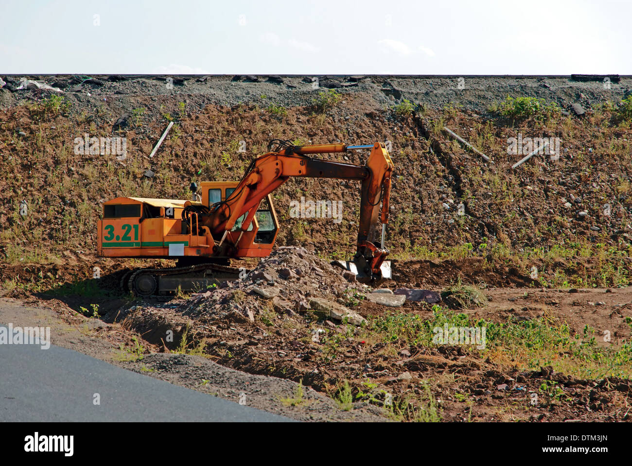 Construction and repair of highway Stock Photo - Alamy