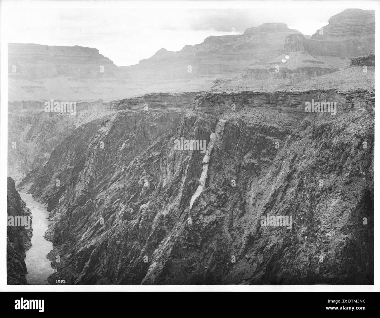 A view of the Colorado River in the Grand Canyon, seen from the Bright ...