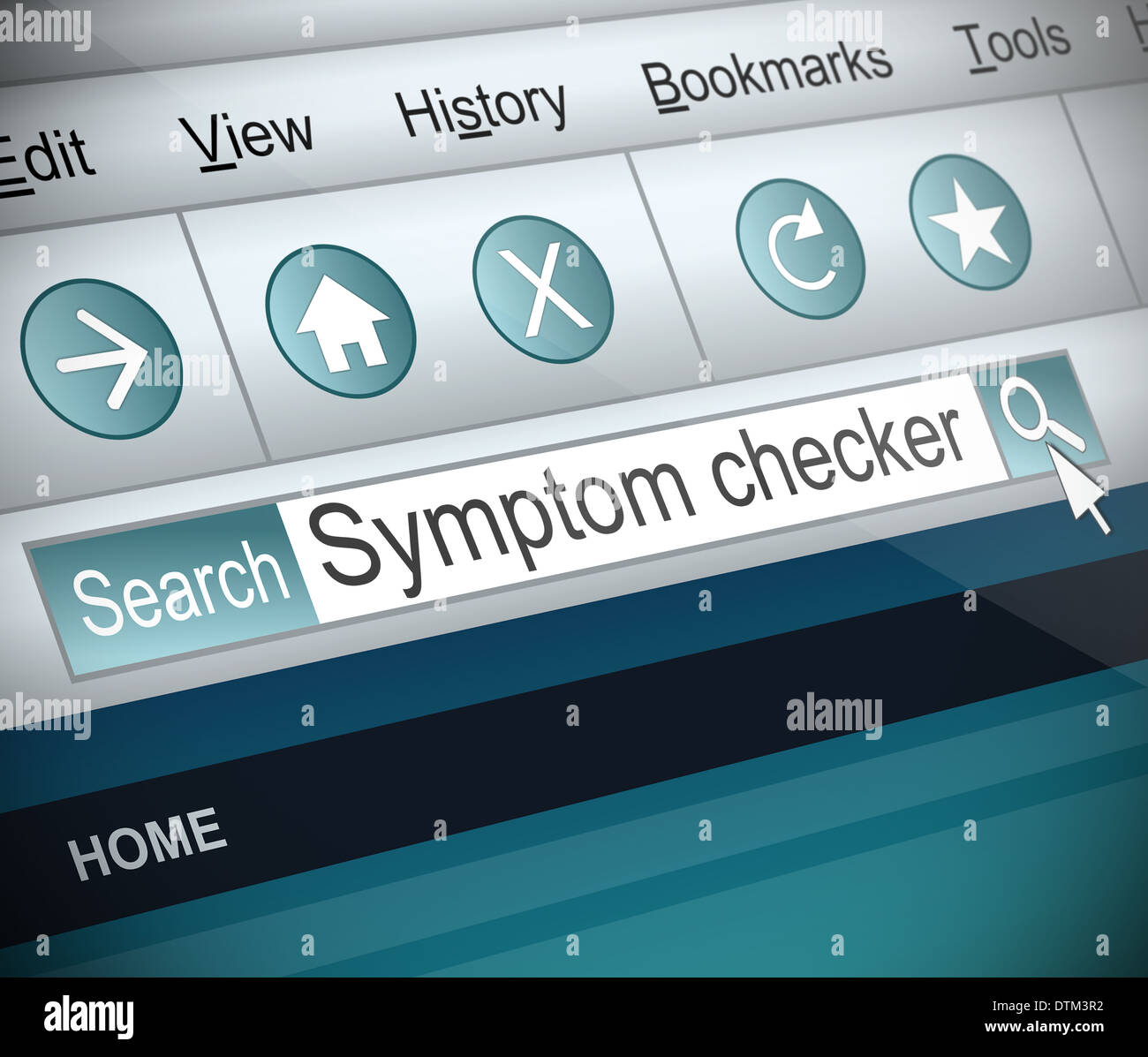 Symptom checker concept Stock Photo - Alamy