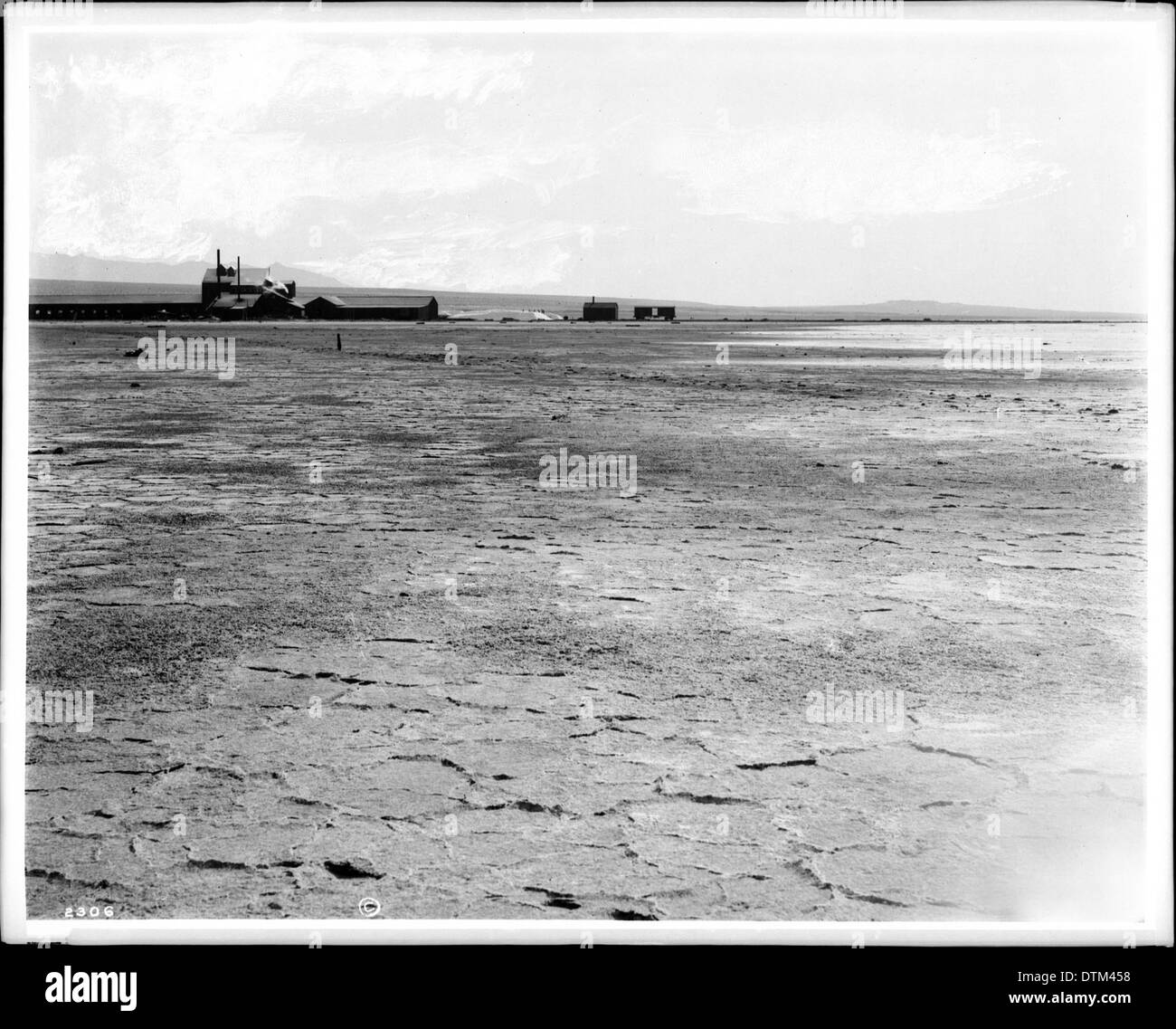 This photograph shows the Salt Works on the Salton Sea in the Colorado ...