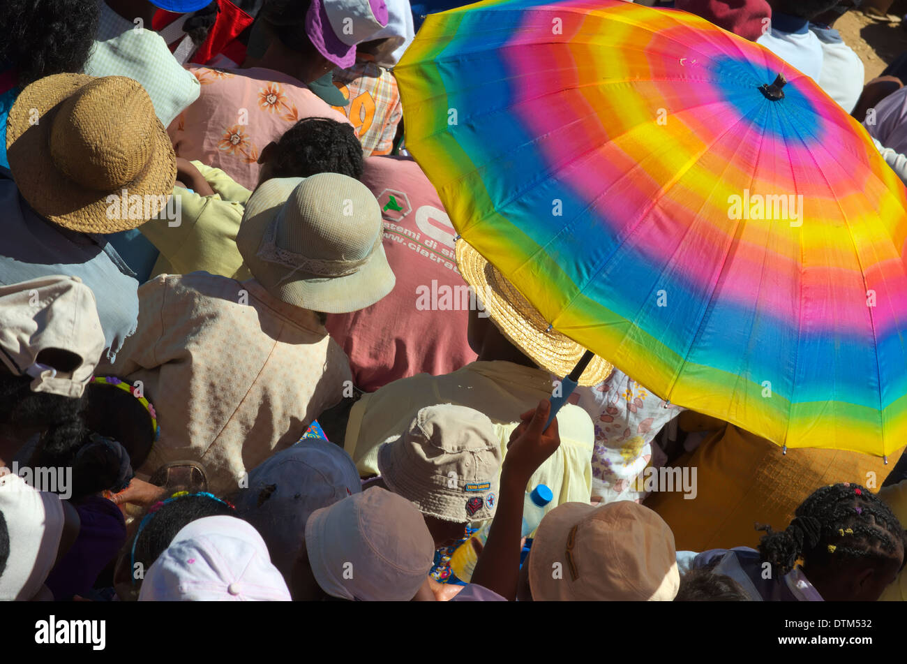 Crowd with umbrella hi-res stock photography and images - Alamy
